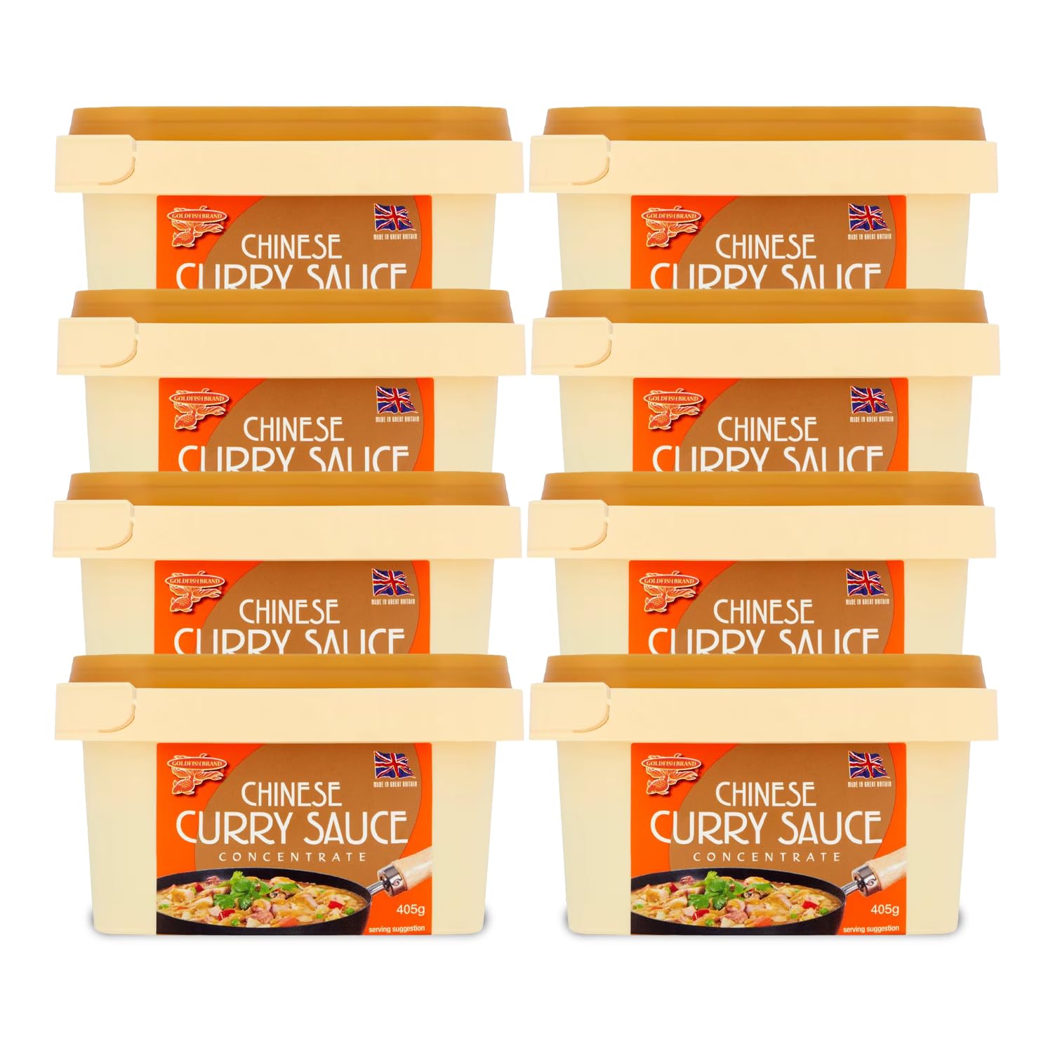 GoldFish Chinese Curry Sauce Paste Concentrate 8x405g | Buy Now with ...