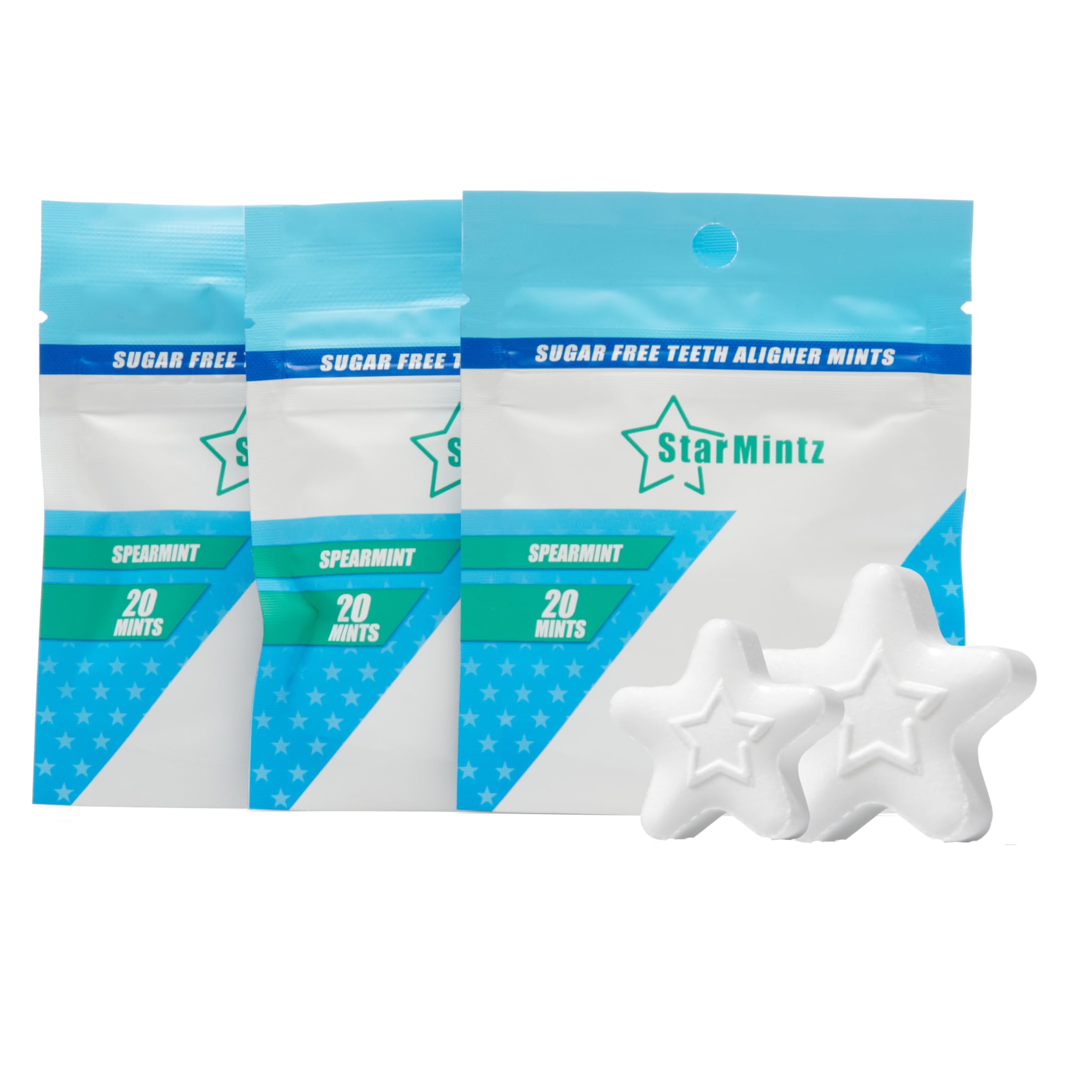 StarMintz Clear Aligner Mints - Soothe Pain & Seat Aligners - 100% ...