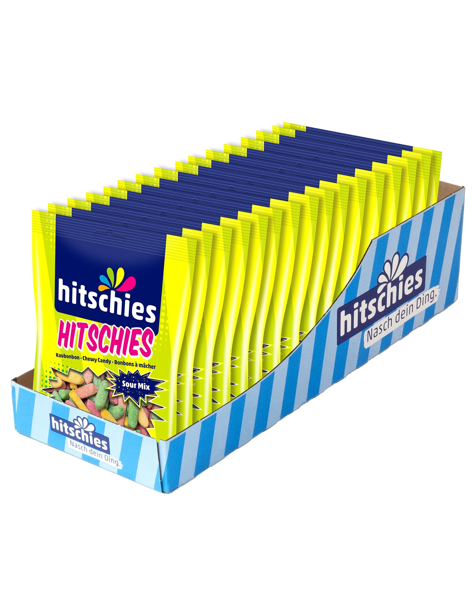Hitschies Sour Mix - Fruity & Crunchy Chewing Candy - Gluten-Free ...