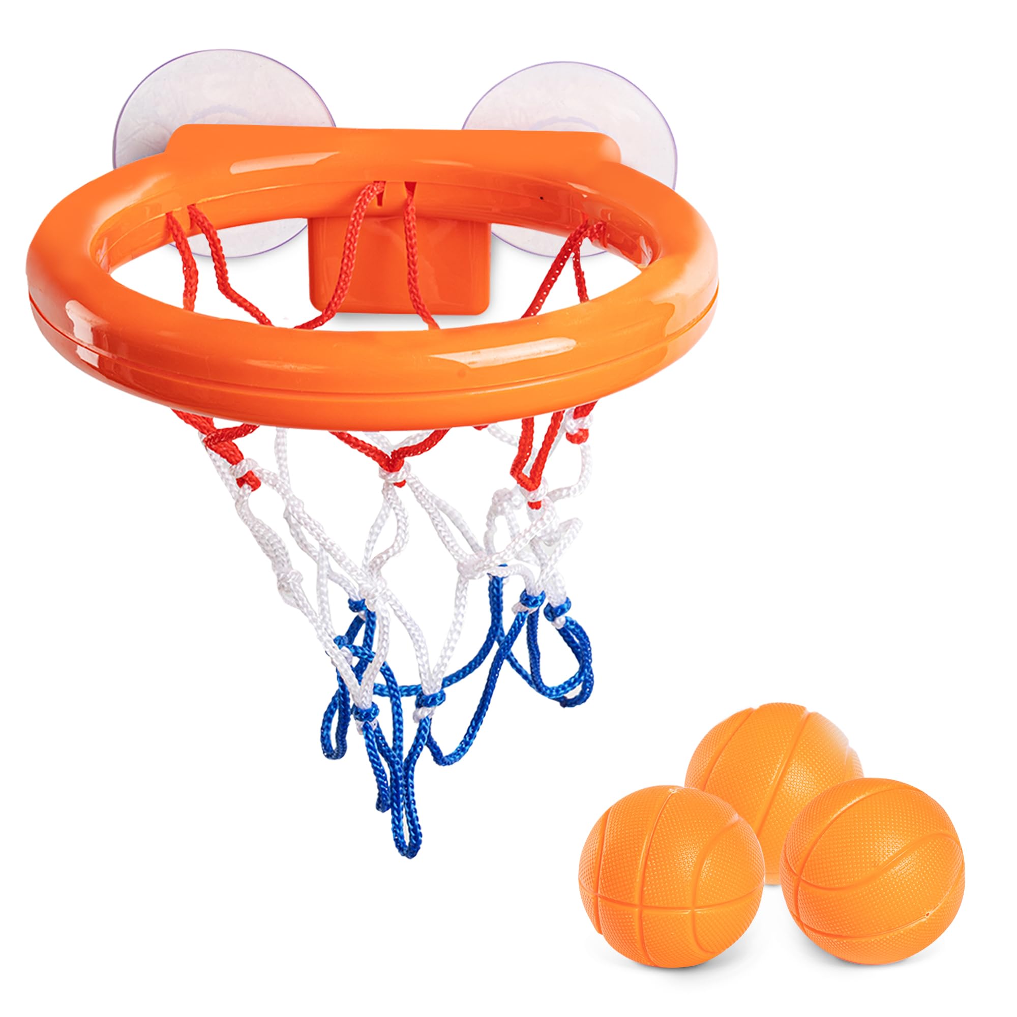 KIDOOLA Kids Basketball Hoop Baby Bath Toy Set with Suction Cup Hoop and 3 Balls Fun Water Game for Boys and Girls Toddler Bath Toys