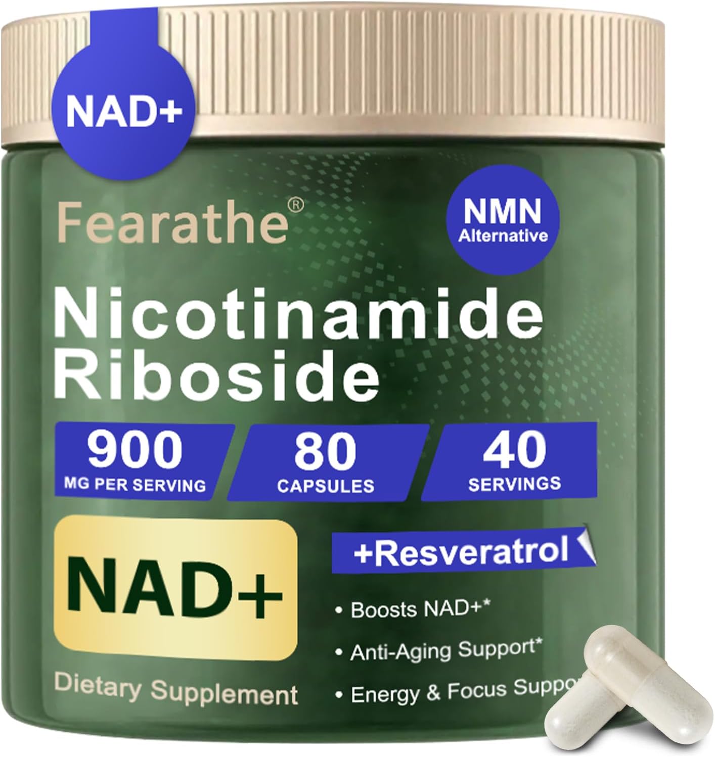 Fearathe Liposomal Nicotinamide Riboside 900mg Per Serving NAD+ ...
