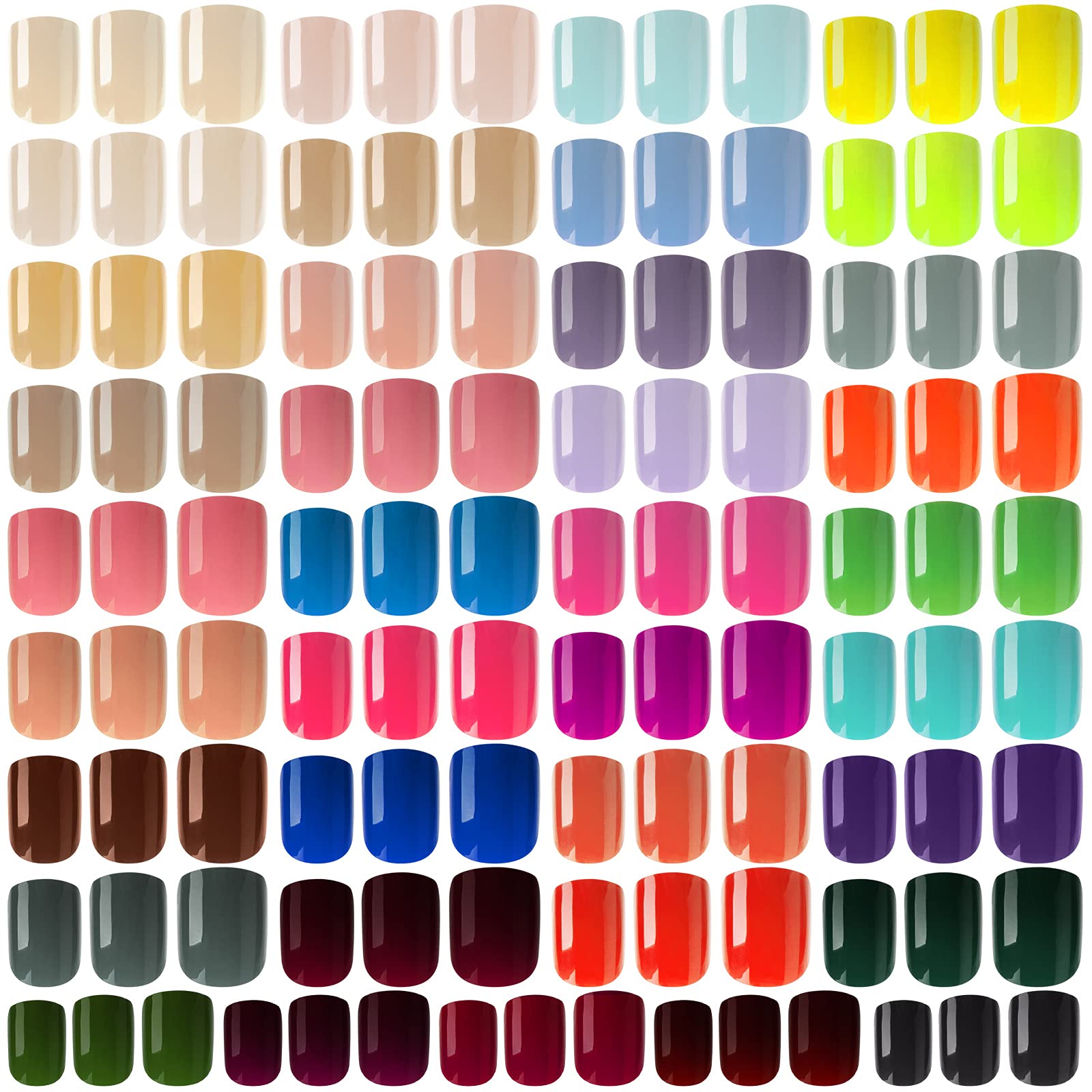 Fake nail colours store