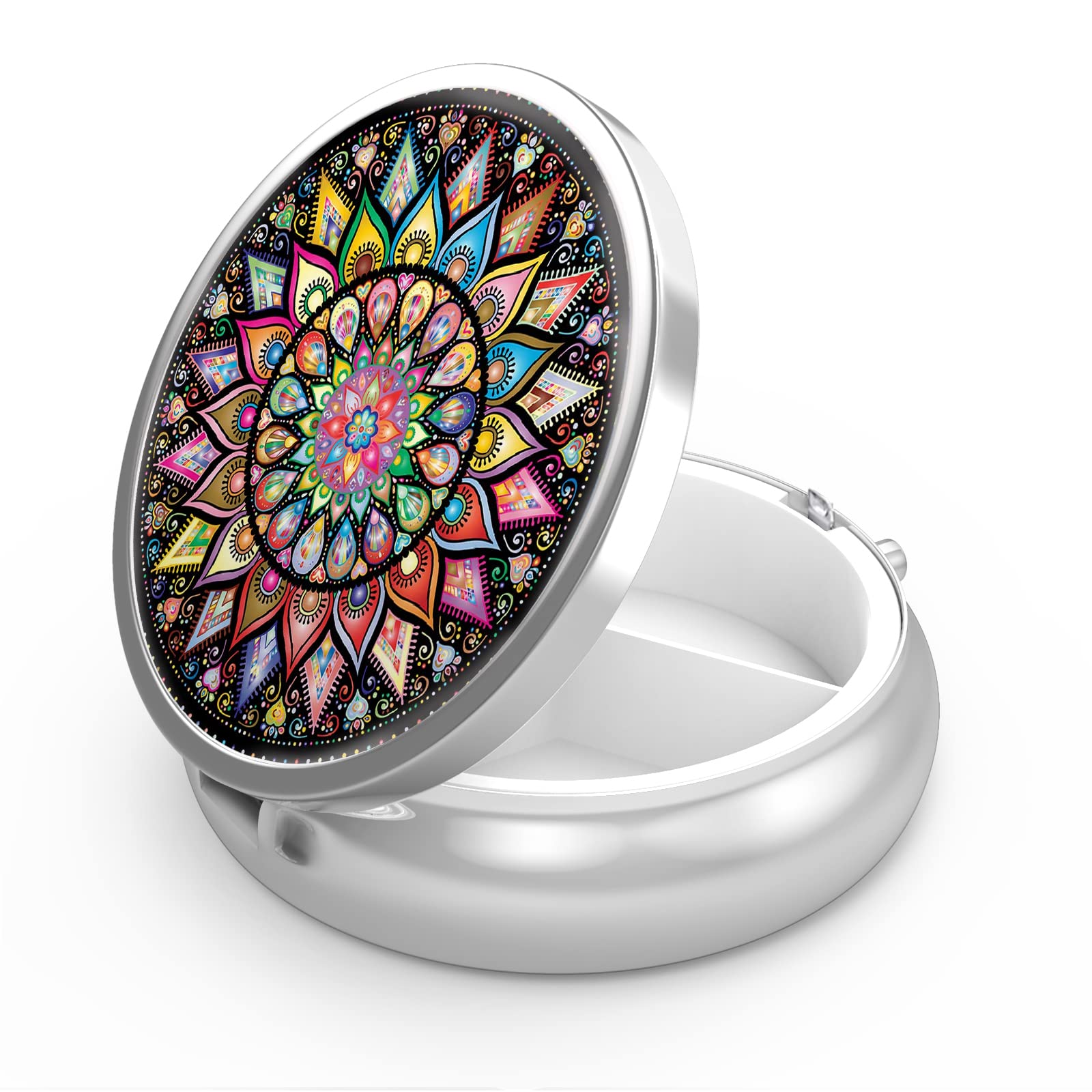 Pill Box 3 Compartment Medicine Pill Organizer Portable Pill Box for ...