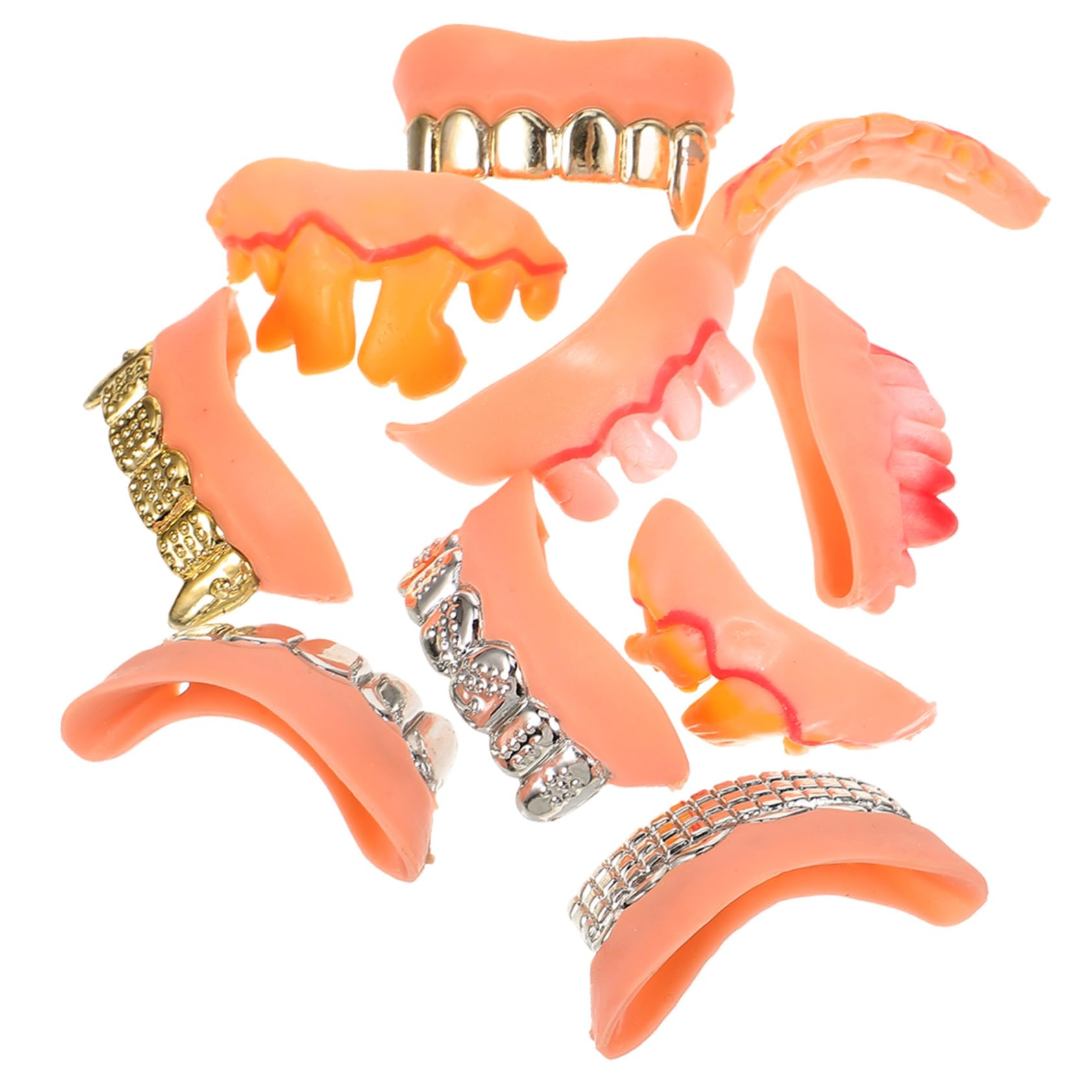 Shop Minkissy 10 Pcs Funny Halloween Horror Teeth - Vampire Evil ...