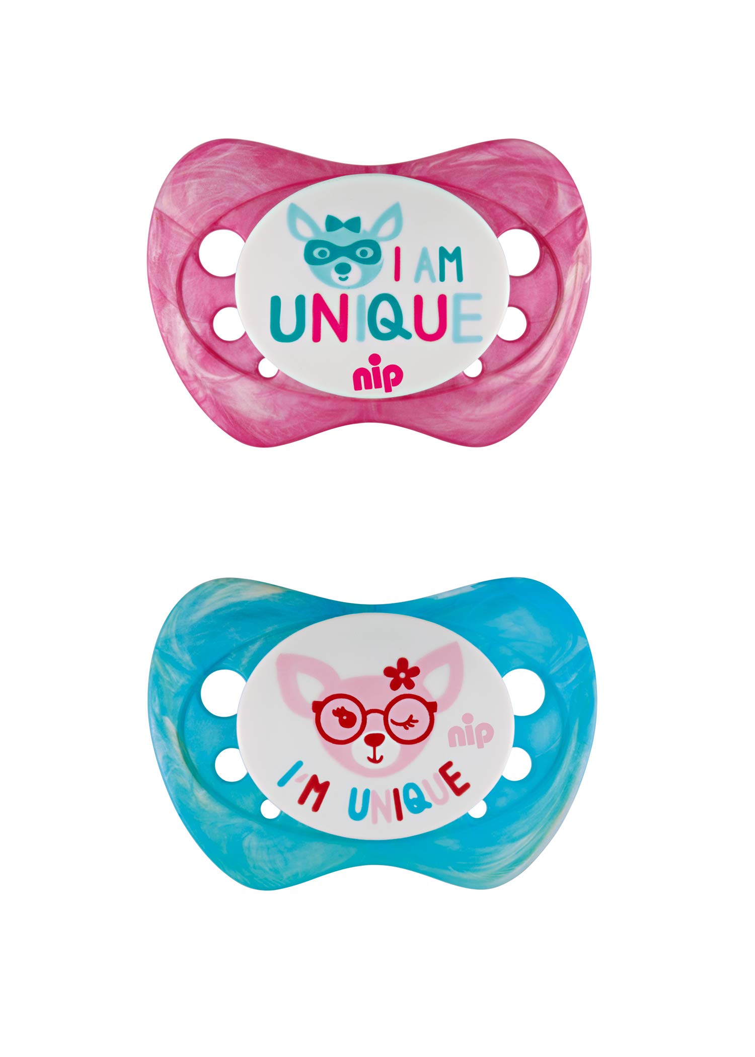 Shop Unique Girl Nip Pacifier - Silicone for 16-32 Months | Pink ...
