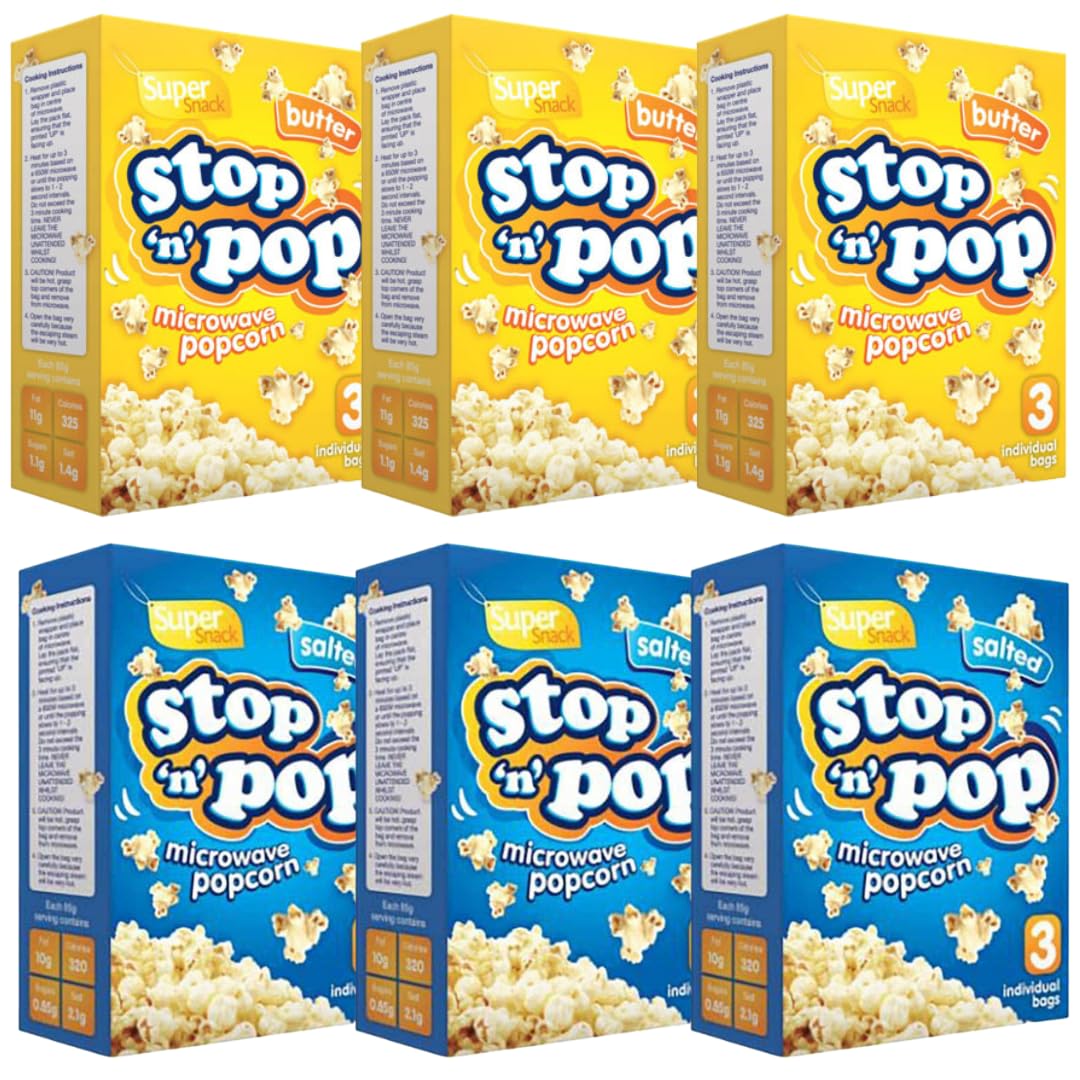 Microwave Popcorn Bundle with Stop n Pop Butter Microwave Popcorn 85g ...