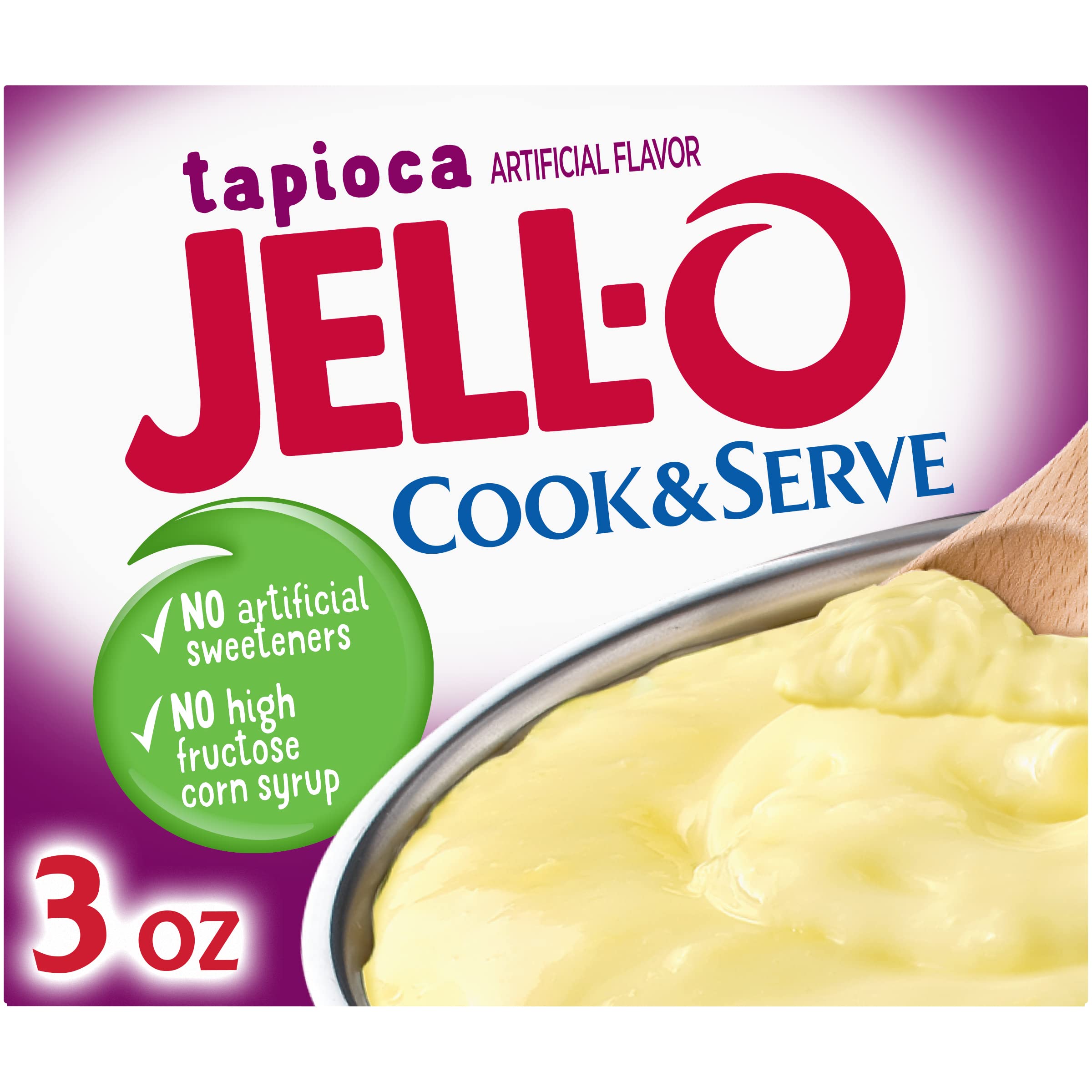Jell-O Cook & Serve Tapioca Fat Free Pudding & Pie Filling Mix (24 ct ...