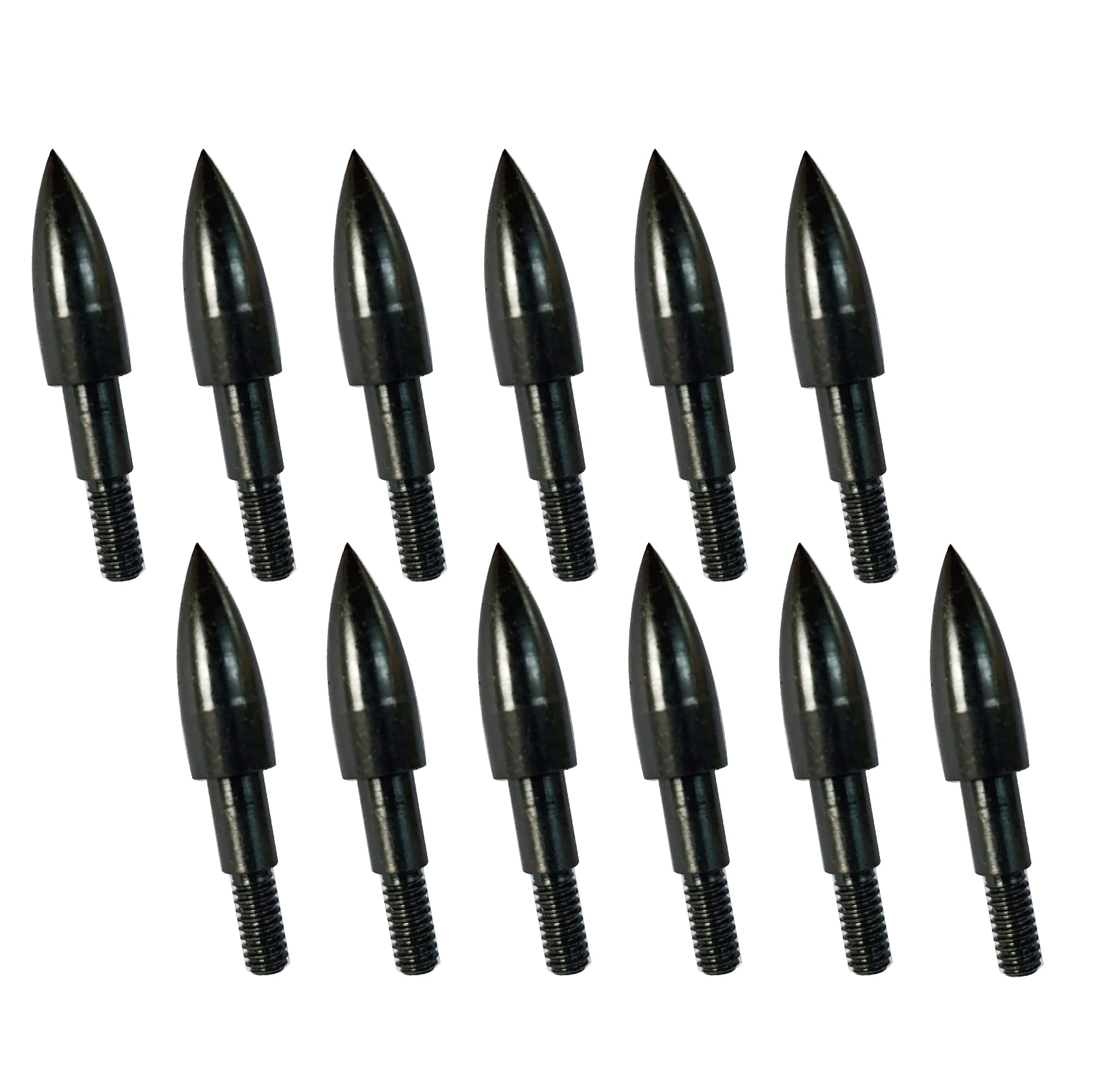 12pcs Archery Arrow Tips - 100/125/150/200 Grain Field Points - Target ...