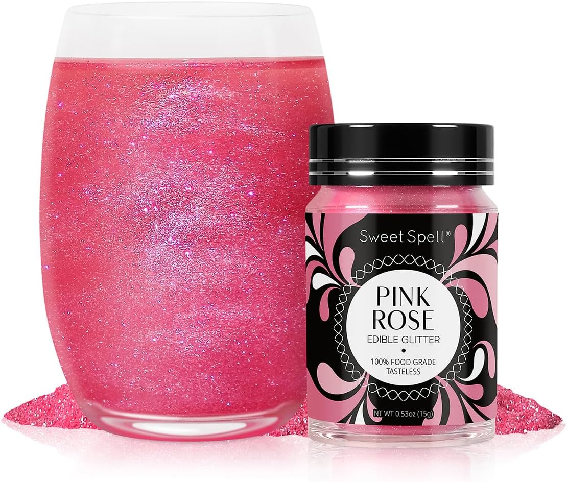Sweet Spell Edible Glitter - Pink Rose - 0.53 Oz. | Buy Now in ...