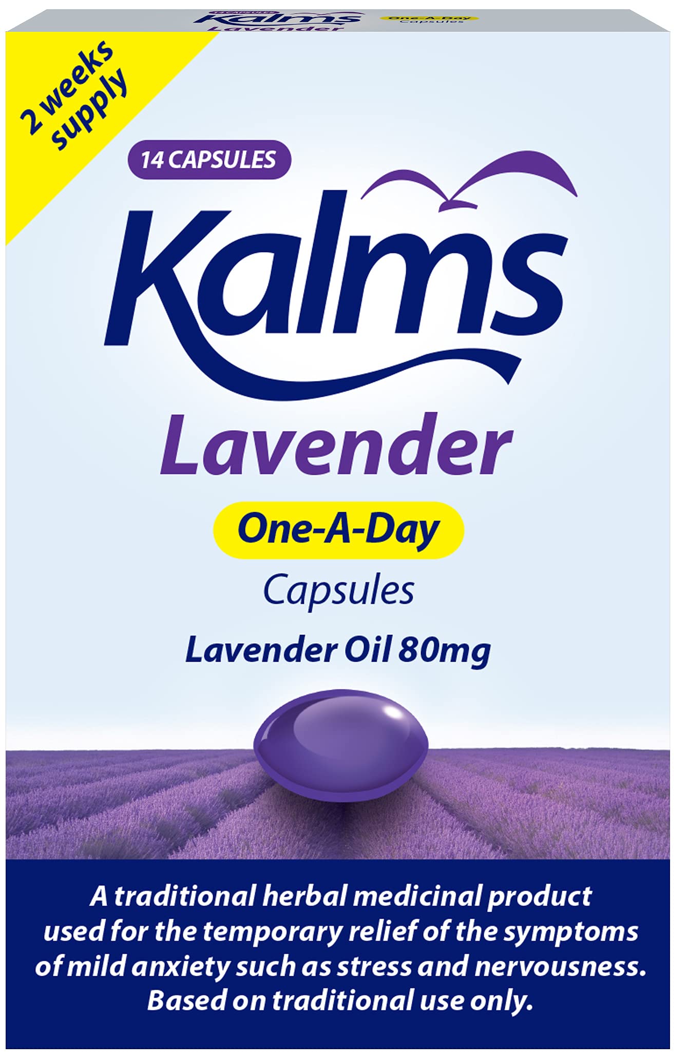 Kalms Lavender - One-a-day - 14 capsules - A Traditional Herbal ...