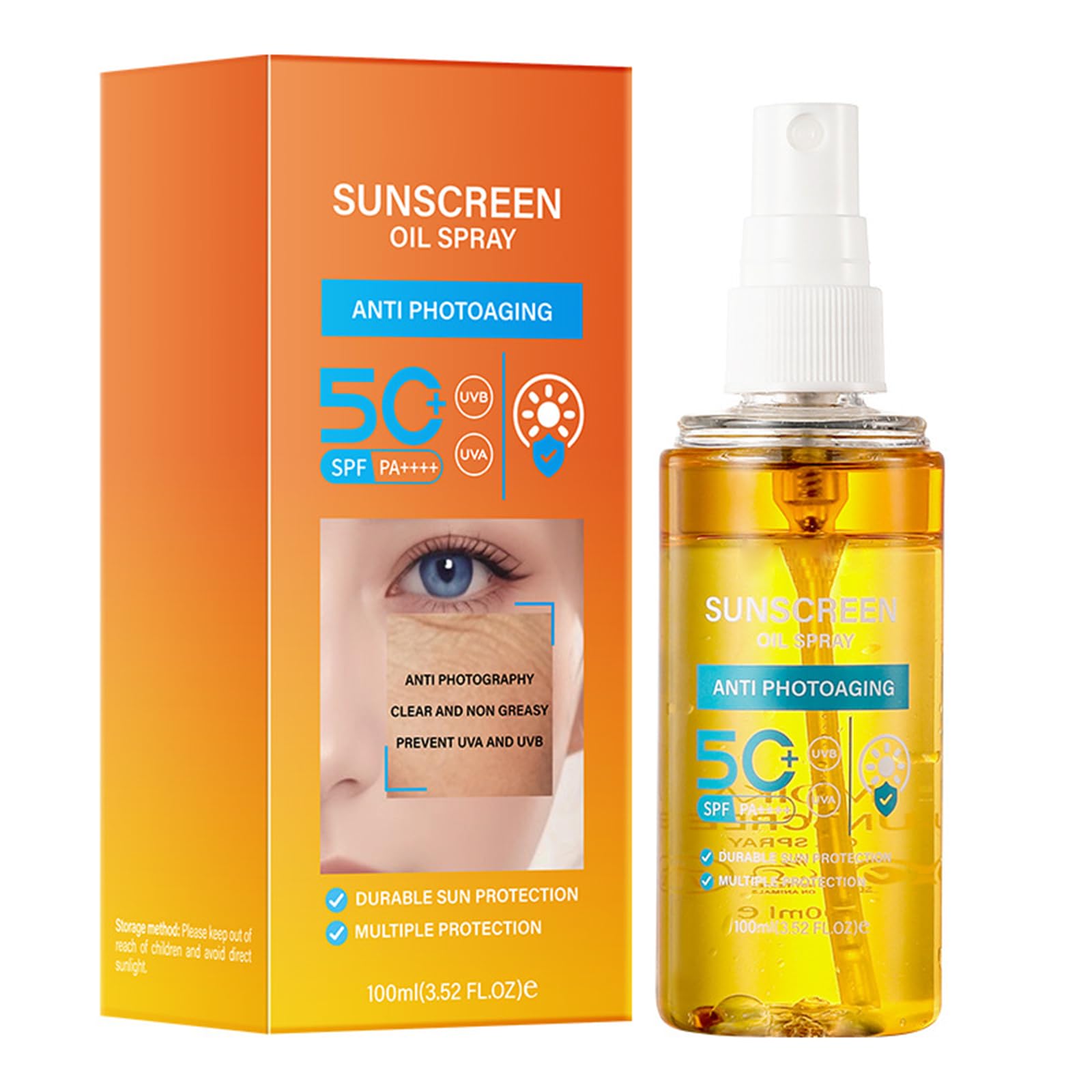 Factor 50 Sun Cream Spray Spf 50 Face Moisturiser Aloe Extract Face Sunscreen Protects Against UVA UVB Rays Waterproof Freshing Moisturizing Suncream Factor 50 Lightweight Skin Protection