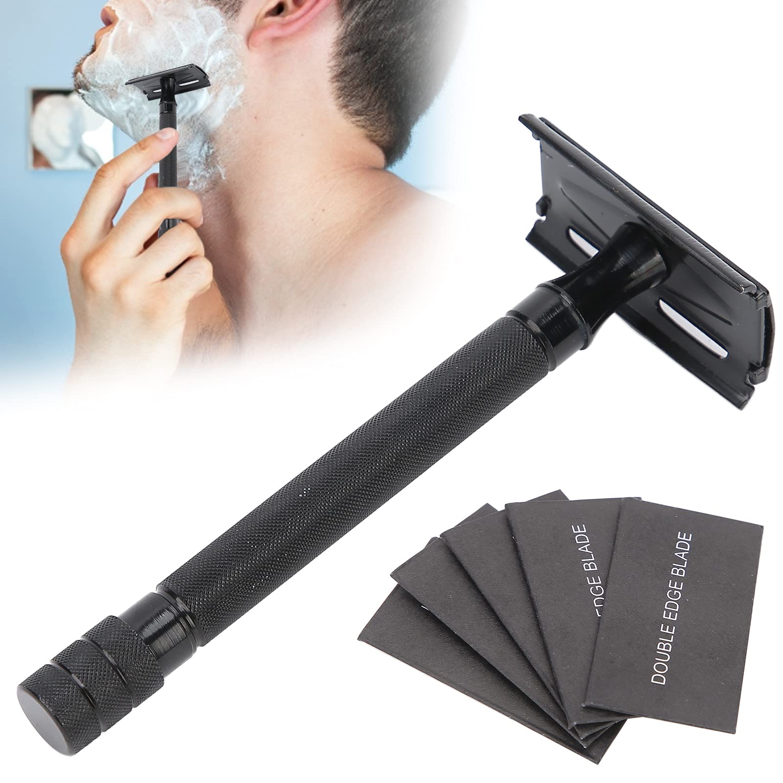 Razor Planer for Men - Dual Edge Beard & Haircut Portable Razor Set ...