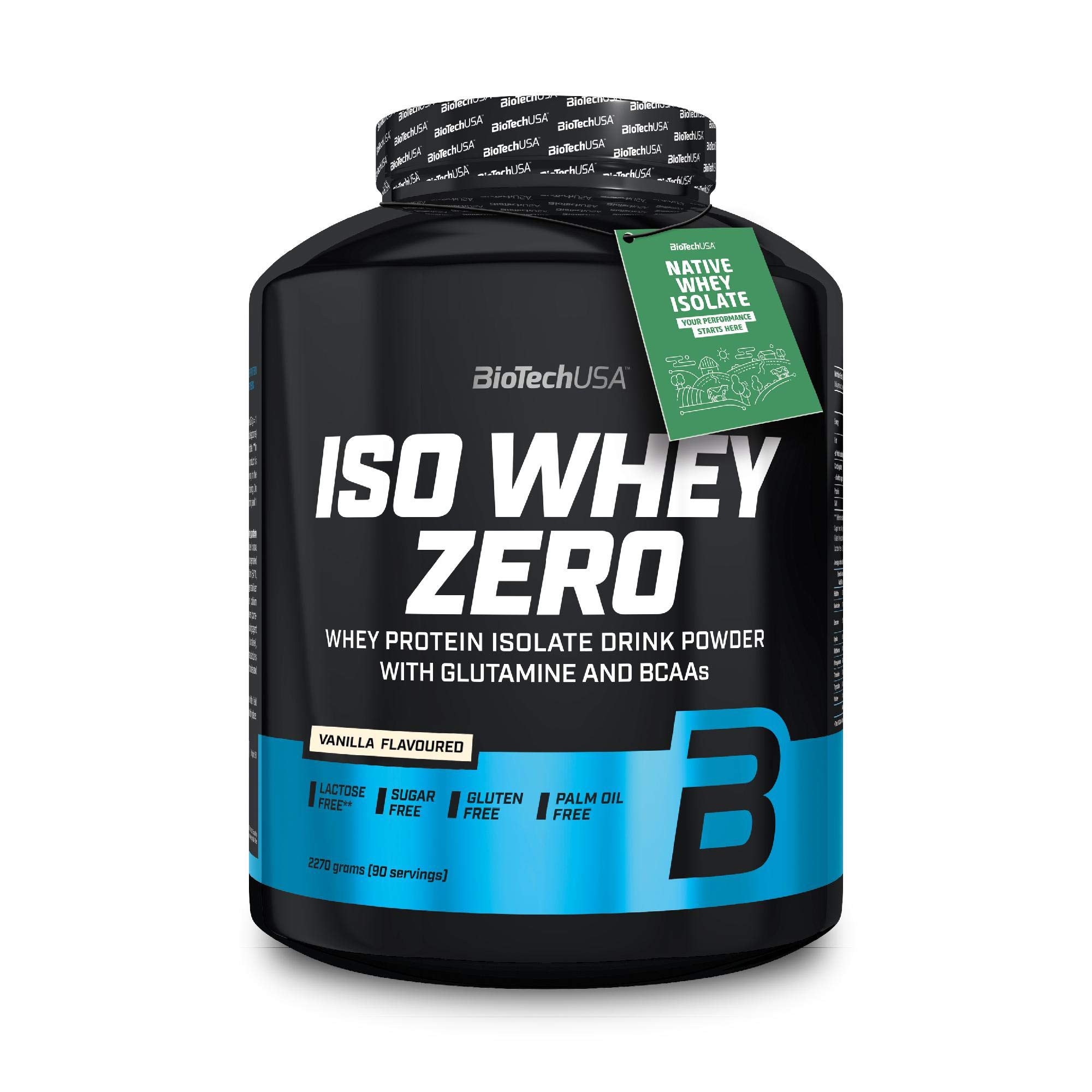 BioTechUSA Iso Whey ZERO - Premium Gluten & Sugar FREE Lactose-Reduced ...