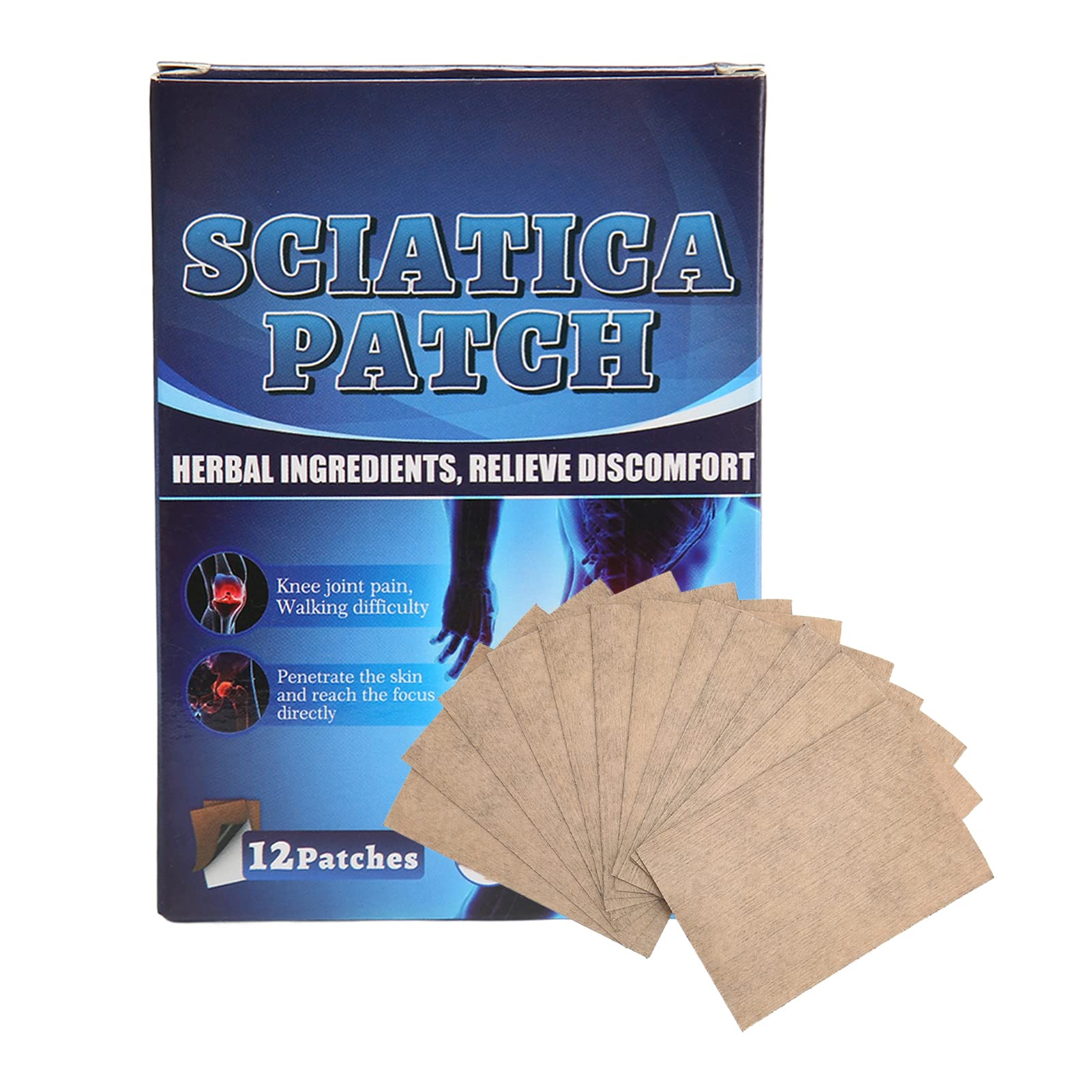 Herbal Sciatica Patch for Pain Relief | Breathable Support for Muscle ...