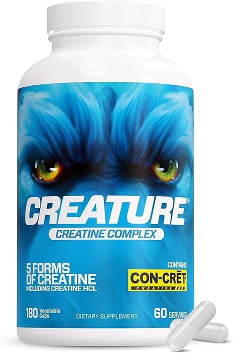 CREATURE® Creatine Complex - Creatine Monohydrate Capsules with 5 Types ...