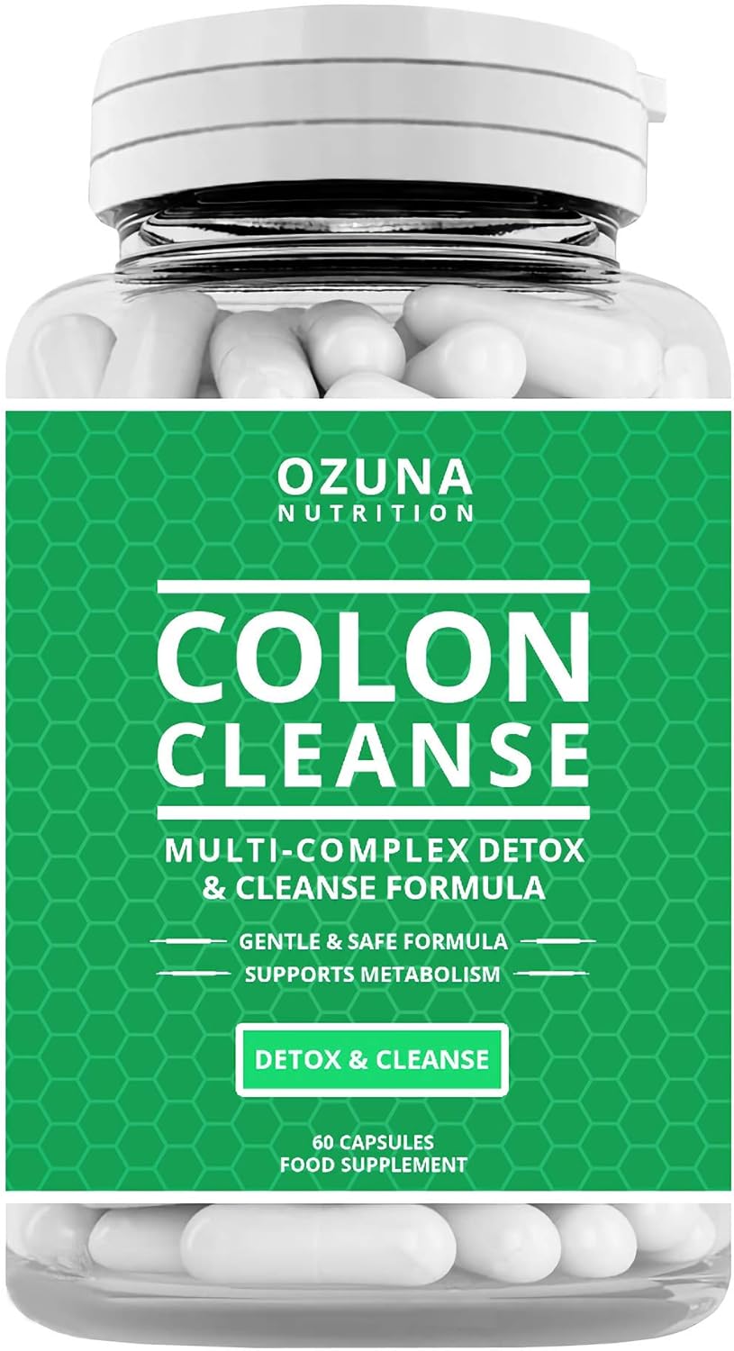 OZUNA NUTRITION Natural Colon Cleanse Detox High Strength Multi Complex for Bowel Cleanse ...
