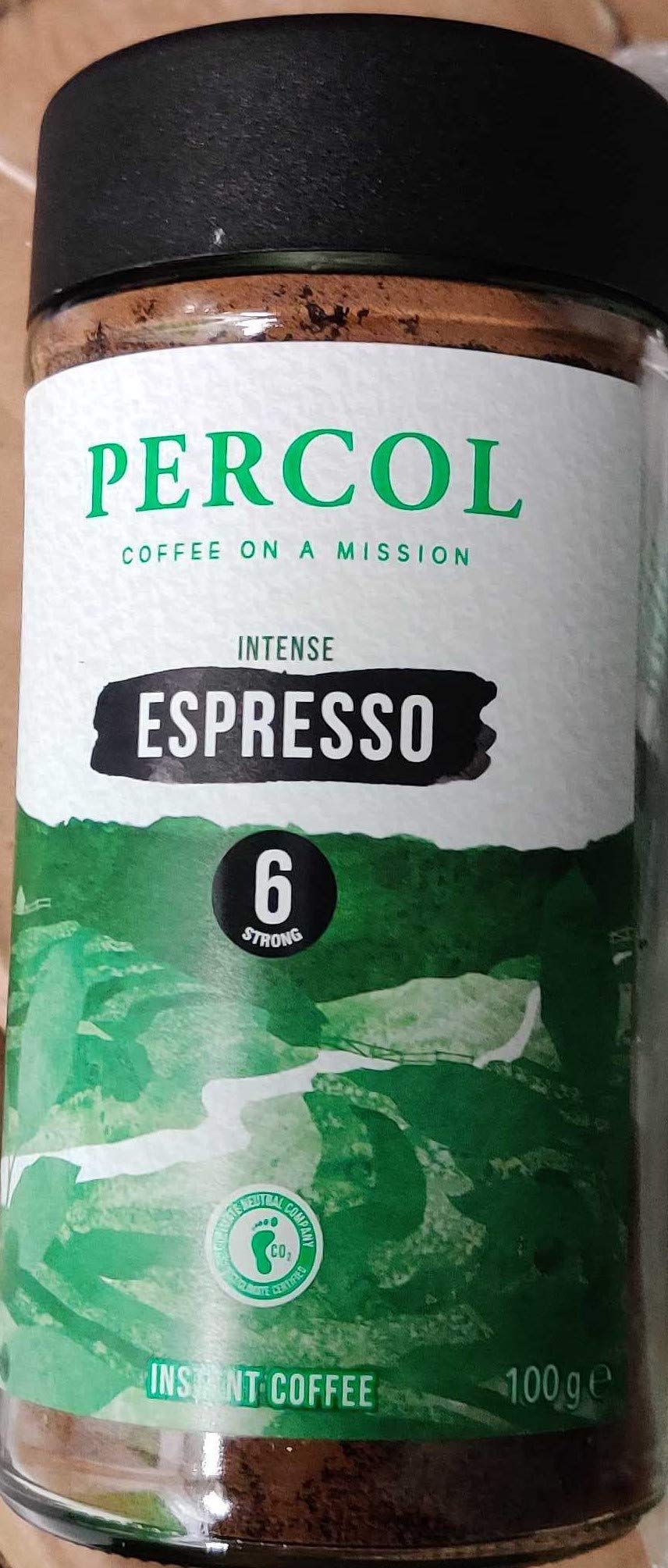 Percol Espresso Noir Coffee | 6 x 100g Pack | Premium Quality