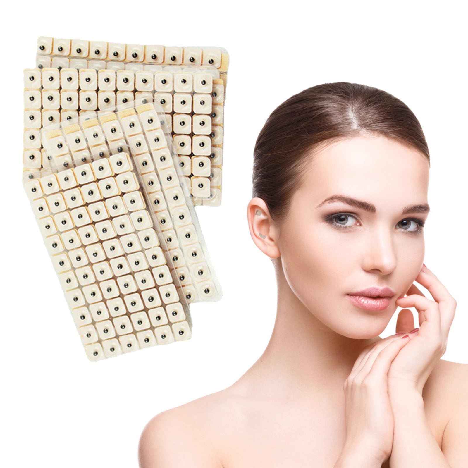 600 Pieces Ear Massage Sticker - Acupuncture Ear Seeds | One-Way Ear ...