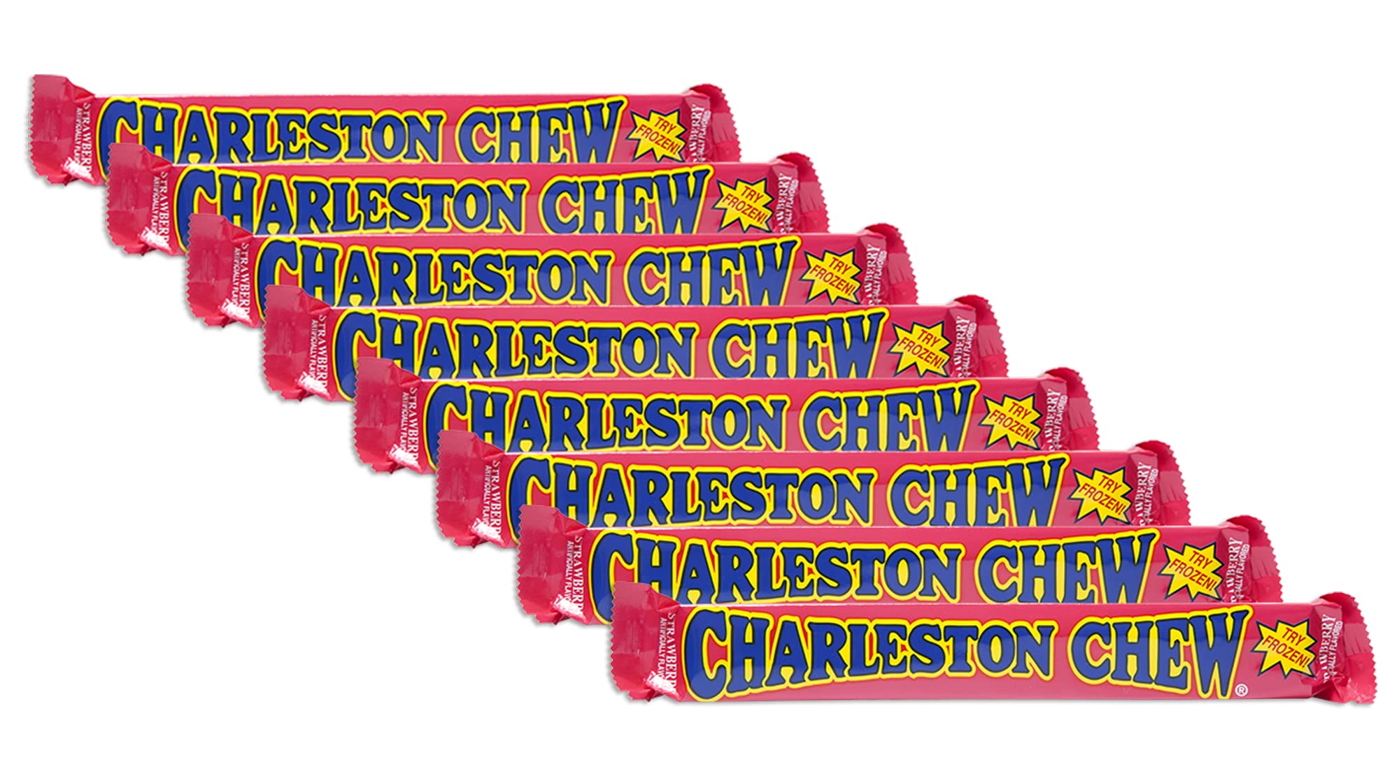 Charleston Chew Strawberry - 53.2g CLASSIC RETRO AMERICAN CANDY BAR - 8 ...