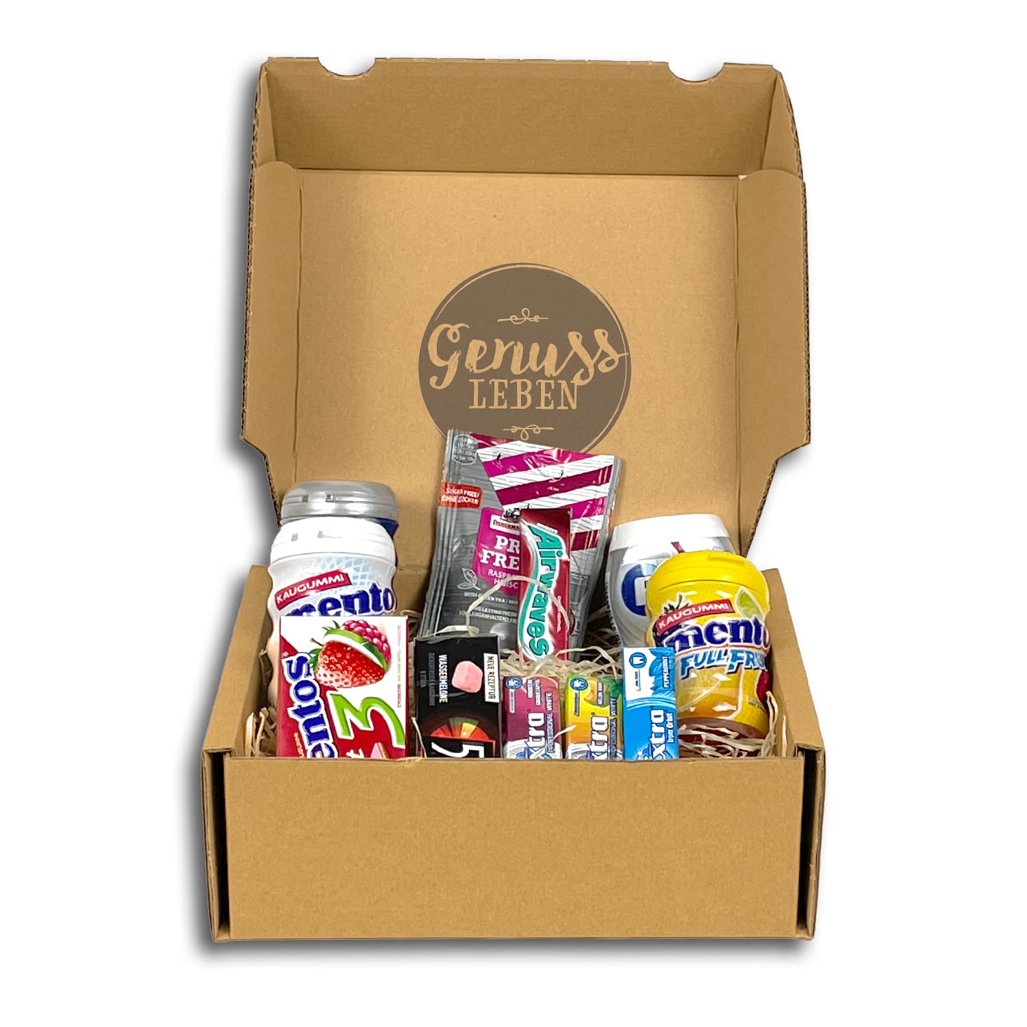 Genussleben Box: 500g Chewing Gum Mix - Mentos Wrigley's & More ...