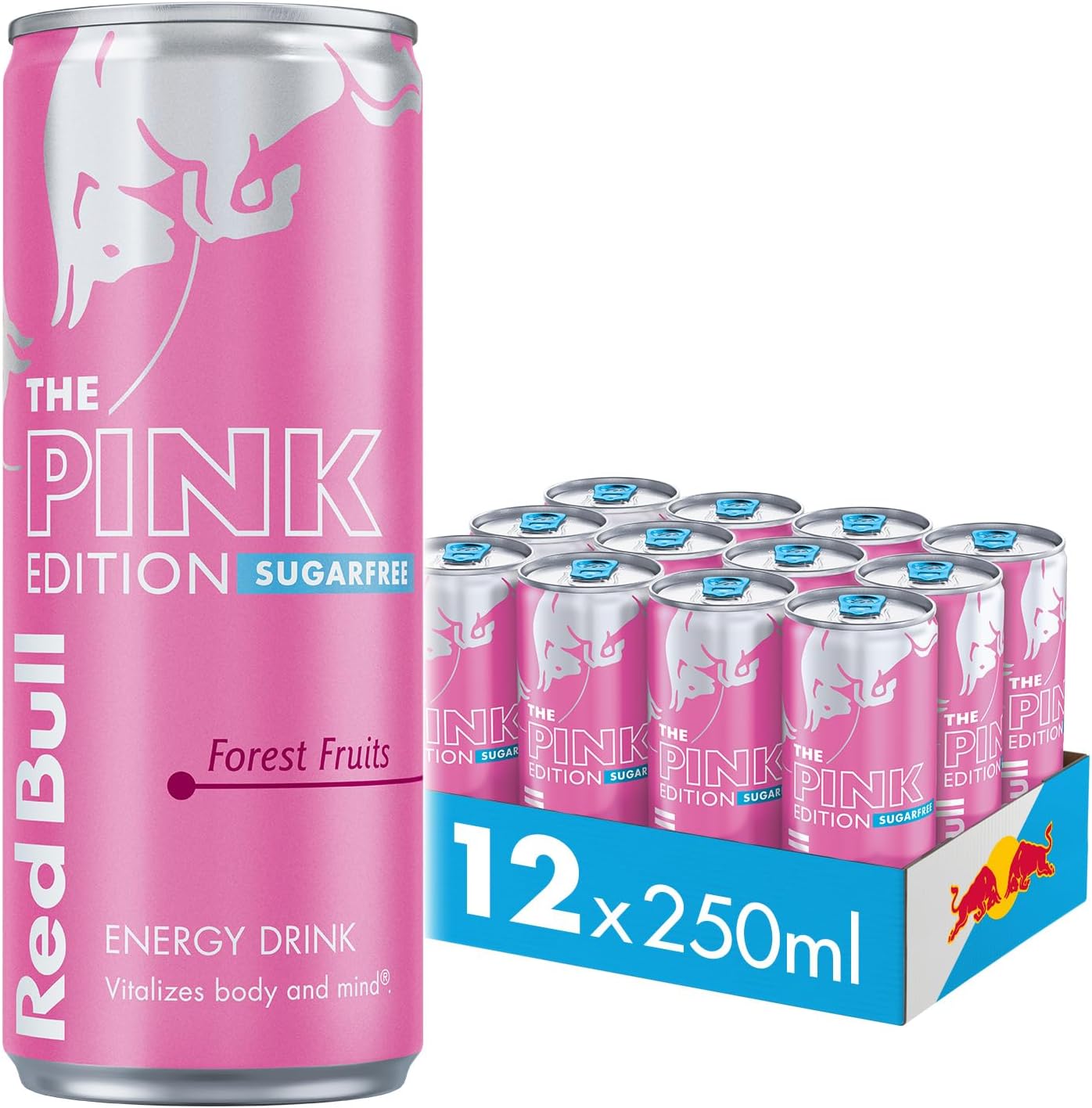 Red Bull Energy Drink Sugar Free Pink Edition Forest - Fruits - 250 ml ...