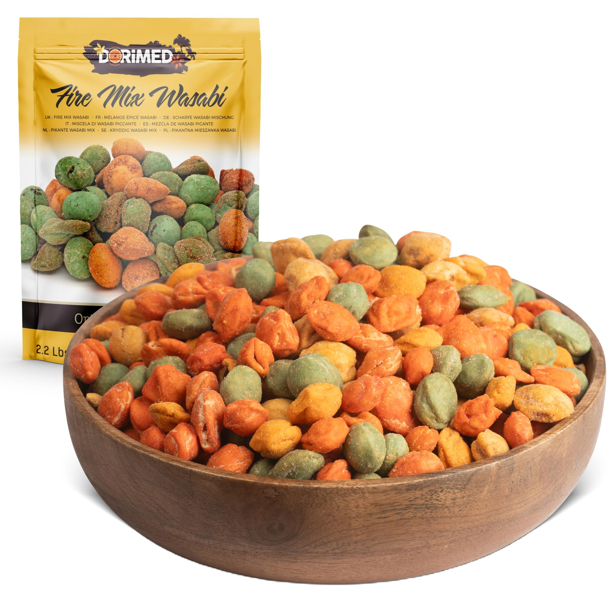 WASABI IDESS 1 KG - Crunchy Wasabi Peanuts & Rice Crackers Mix ...