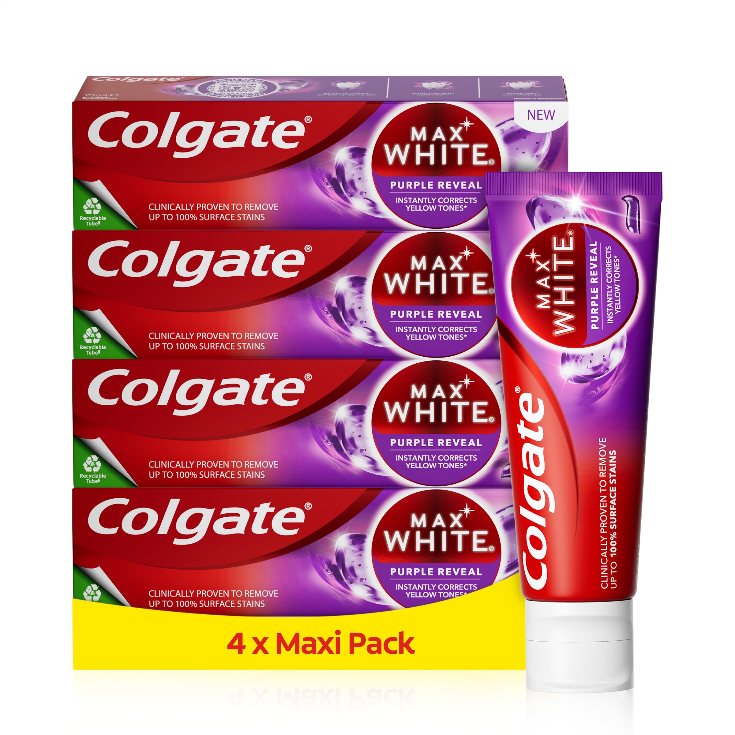 Buy Colgate Max White Purple Reveal Whitening Toothpaste - Clinically ...