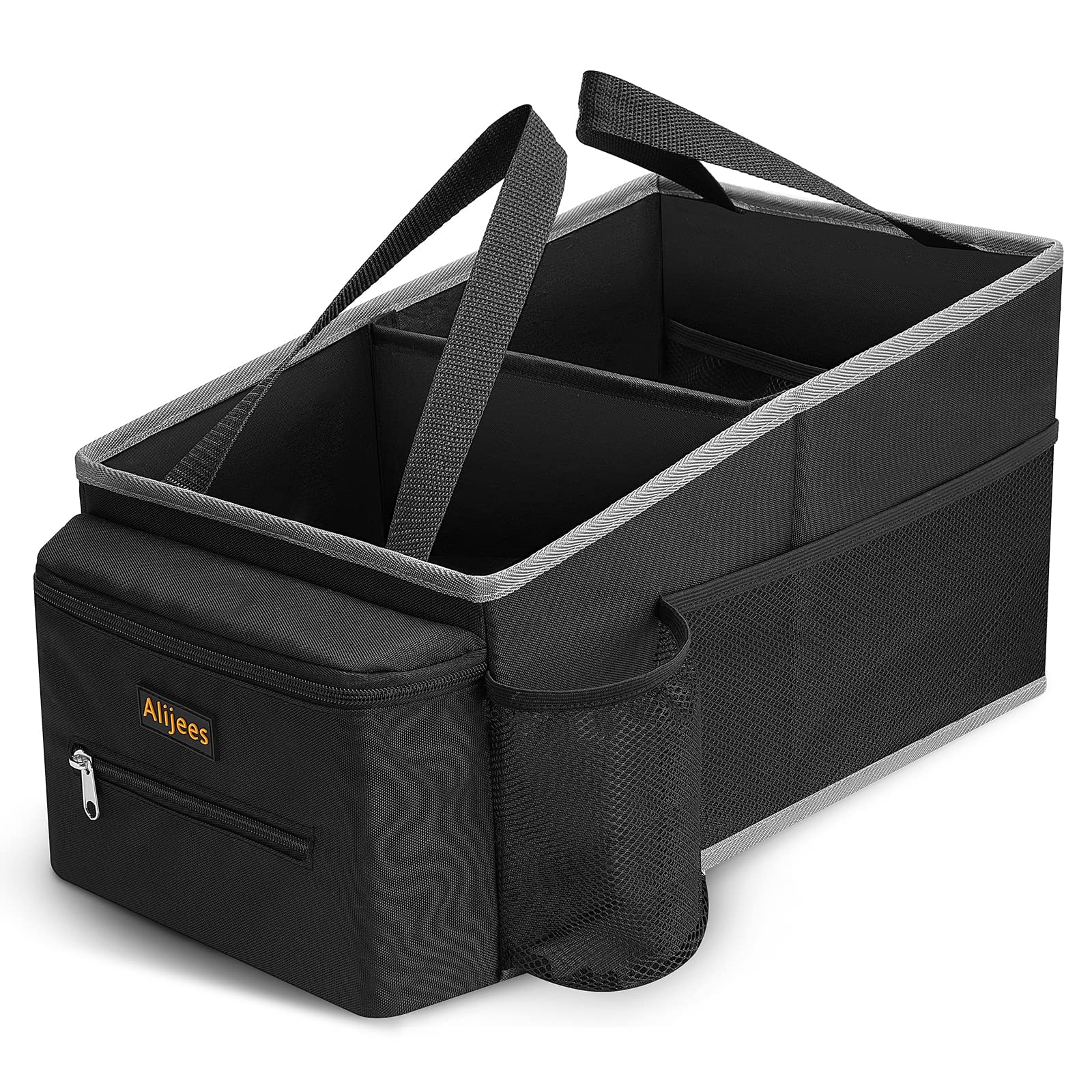 Alijees Car Seat Organiser Kids Back Seat Caddy with Cup Holders Tissue Box