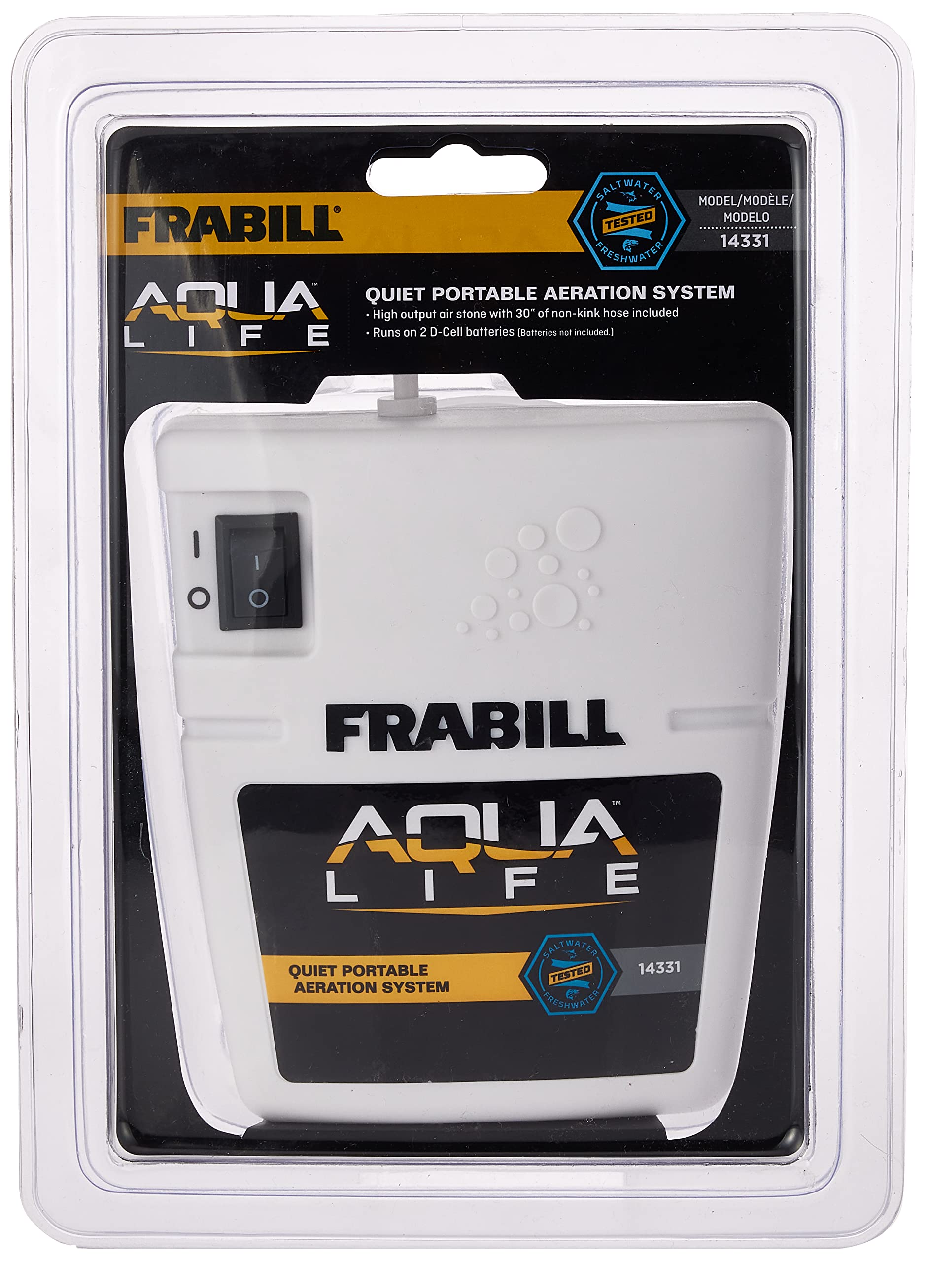 Frabill Quiet Portable Aerator | Battery Powered Portable Aerator for ...