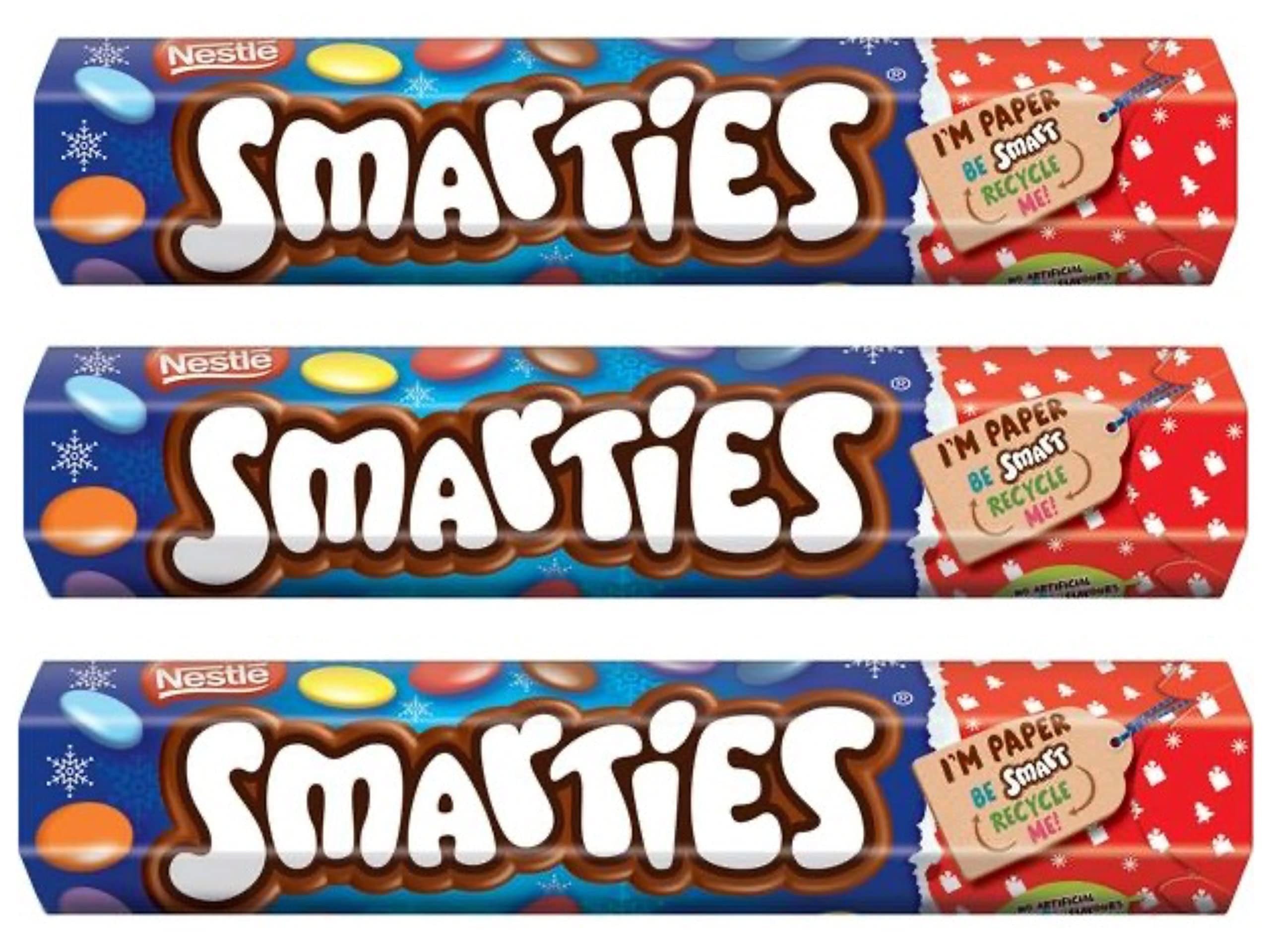 Smarties Original Tubes Large Sweets 3 x 120g Selection Nestle Sharing ...