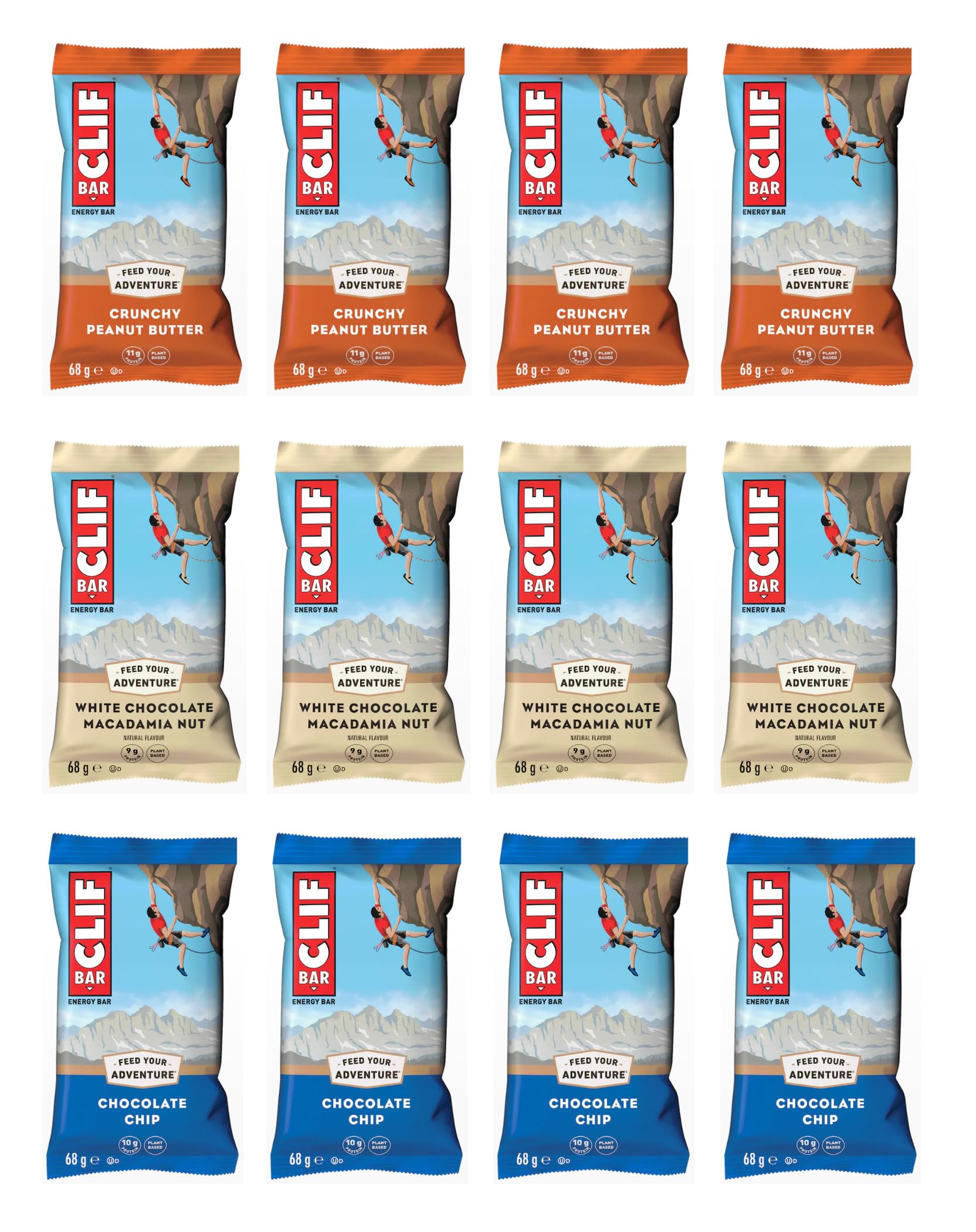On-the-go Energy Snacks CLIF BAR Minis Mixed Selection Box - 15 Plant ...