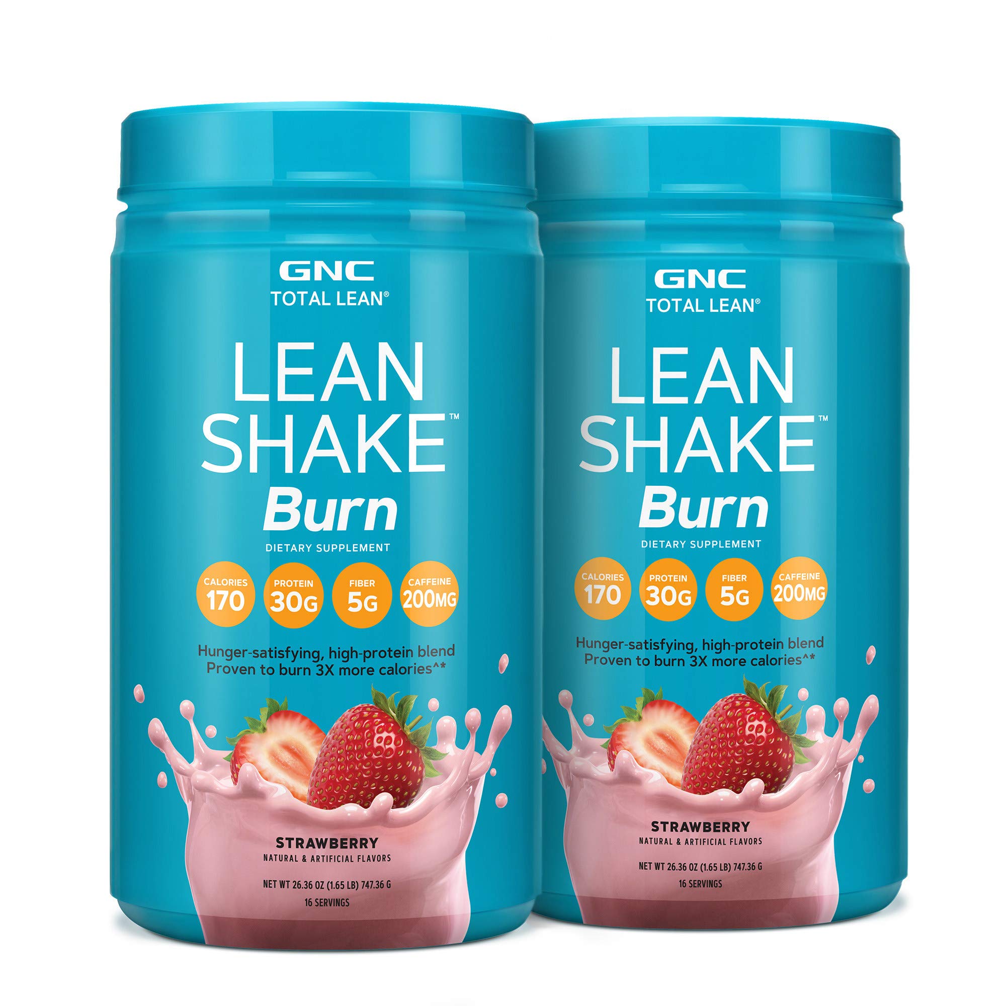 GNC Total Lean Lean Shake Burn Protein Powder - Strawberry | Hunger ...