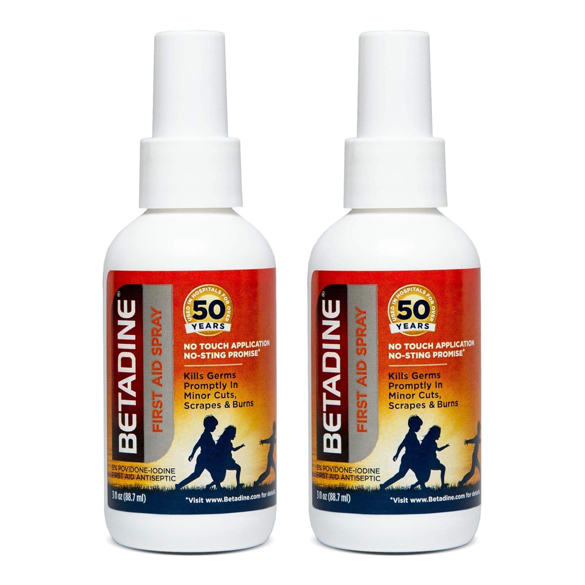 Betadine First Aid Spray - 3 oz Pack of 2