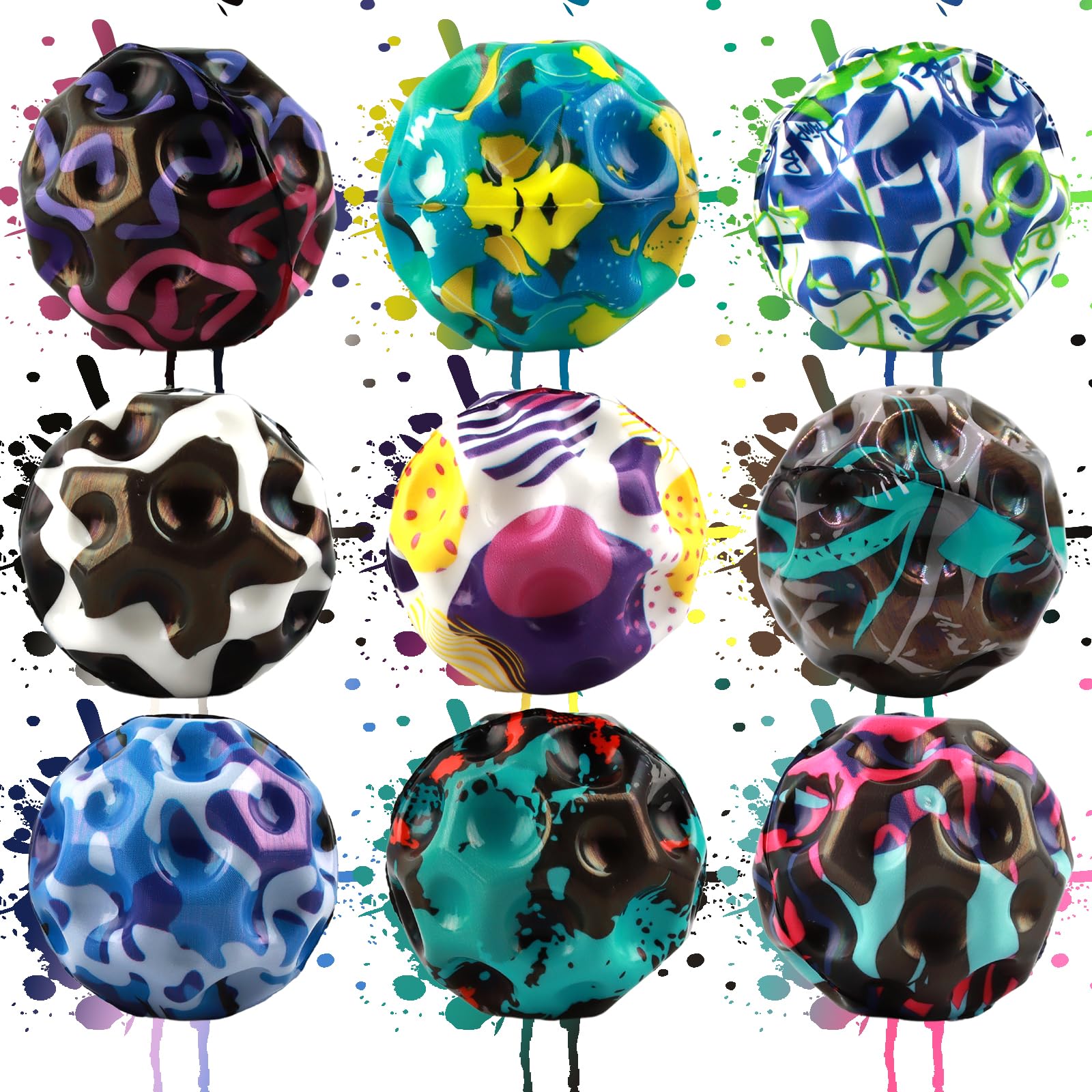 Buy Binggunyo Astro Jump Ball - 9 Spaceball Moon Balls for High Jumps ...