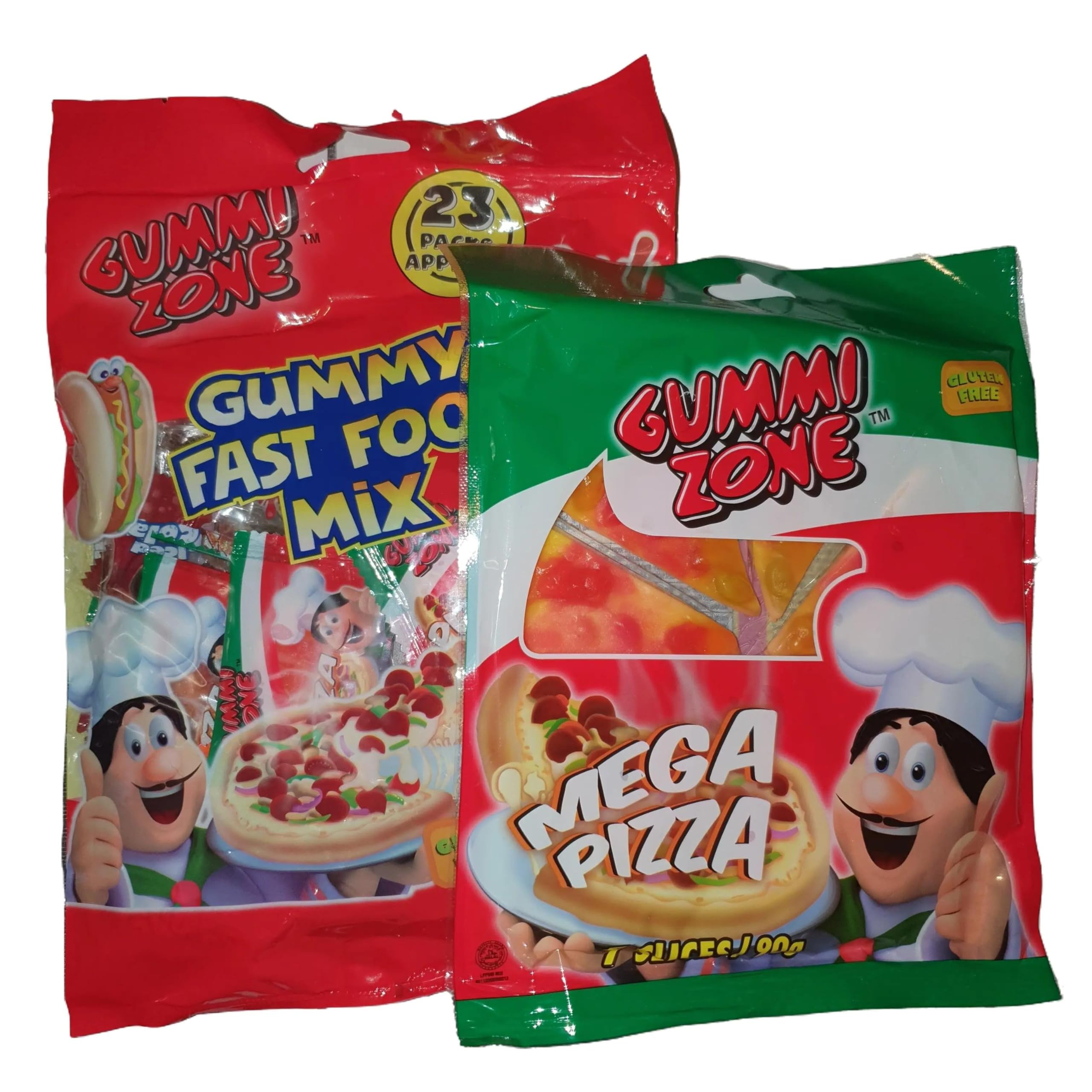 Gummi Zone Fast Food Party Mix - Sweet Extravaganza 172g of Pure ...