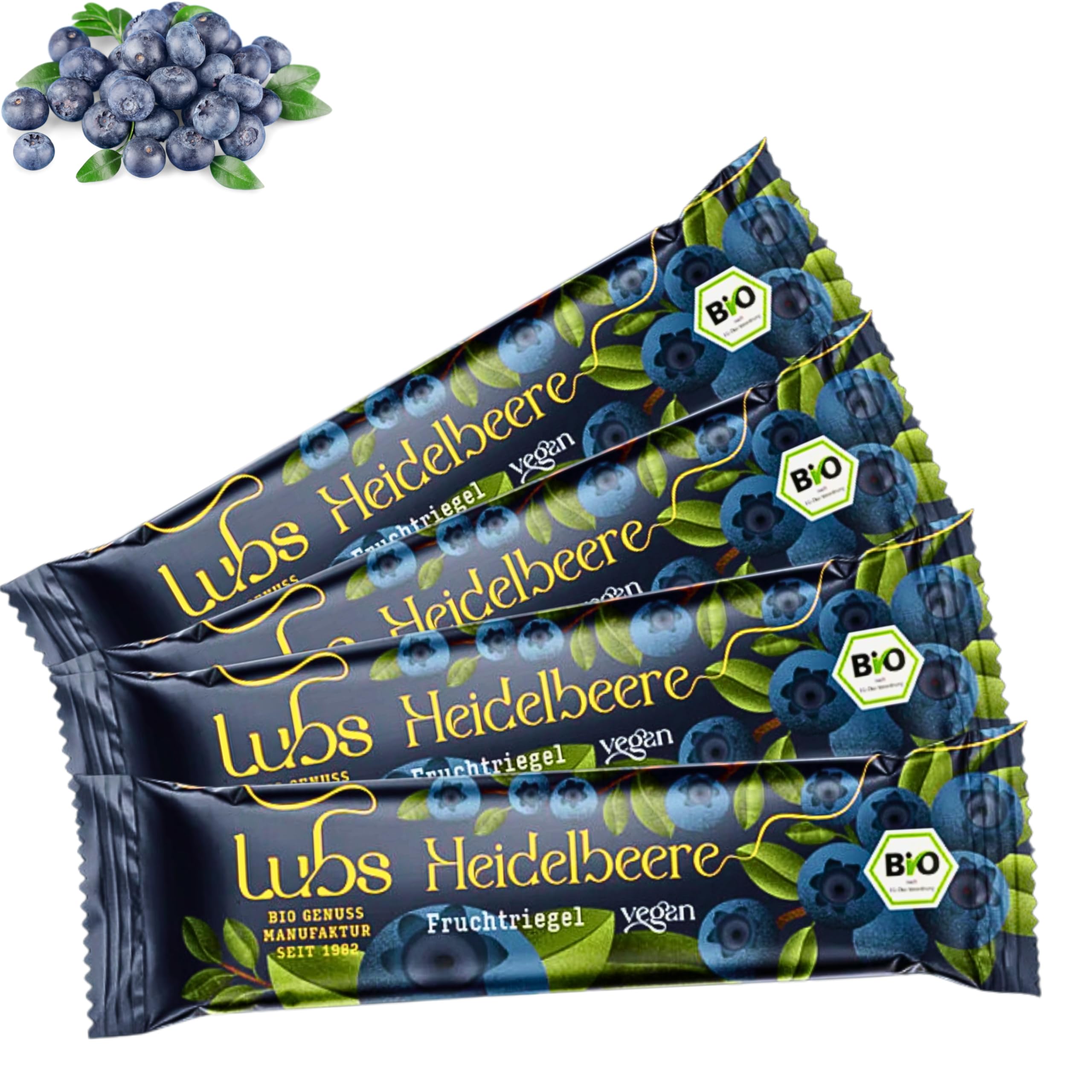Buy Try Bag - 4x Lubs Bio Fruit Track Blueberry | Organic & Vegan Fruit ...