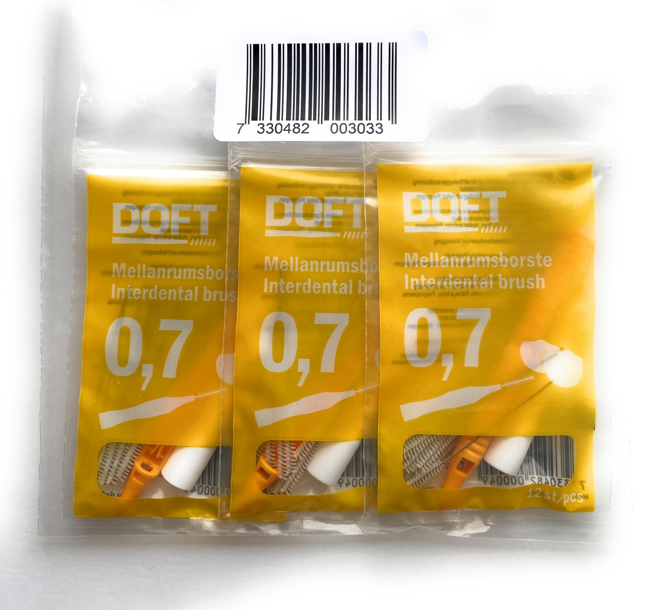 DOFT Premium Interdental Brush - Effective Teeth Cleaning | 3x12 Pieces ...