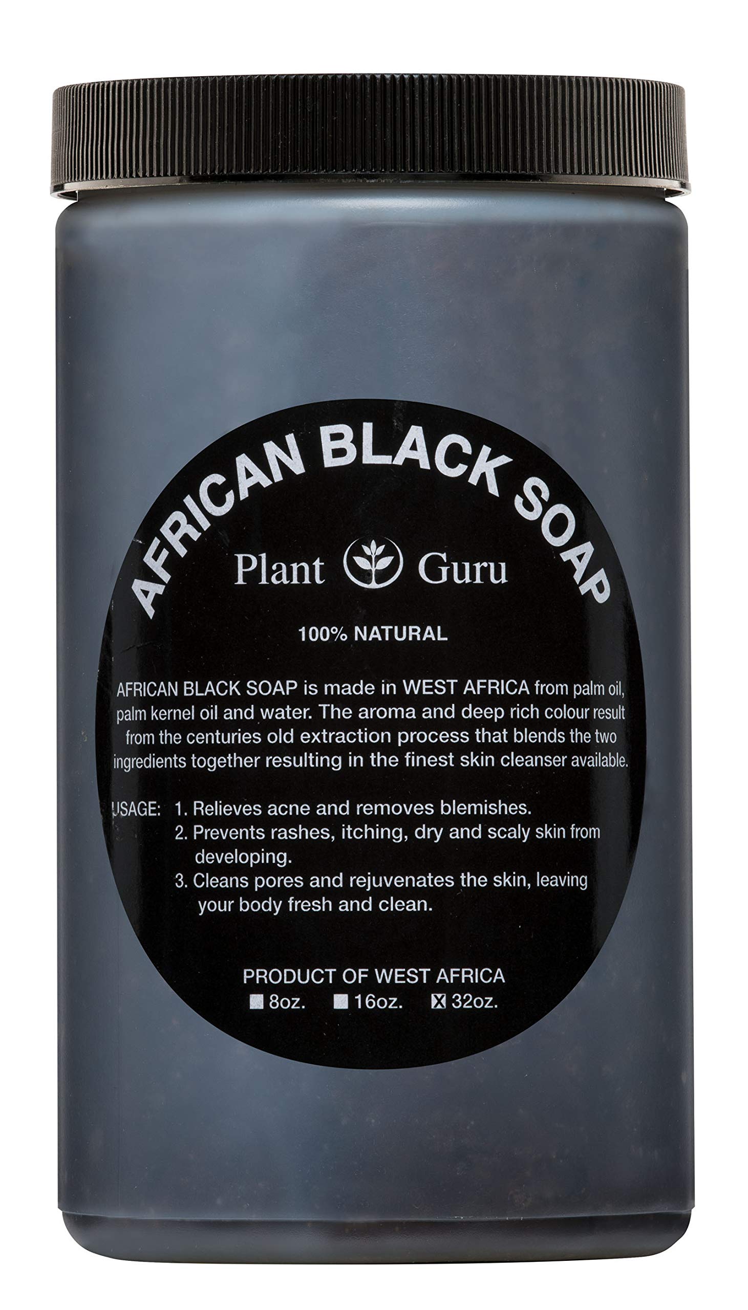 100 Pure African Black Soap Paste 2 Lbs Natural Acne Treatment