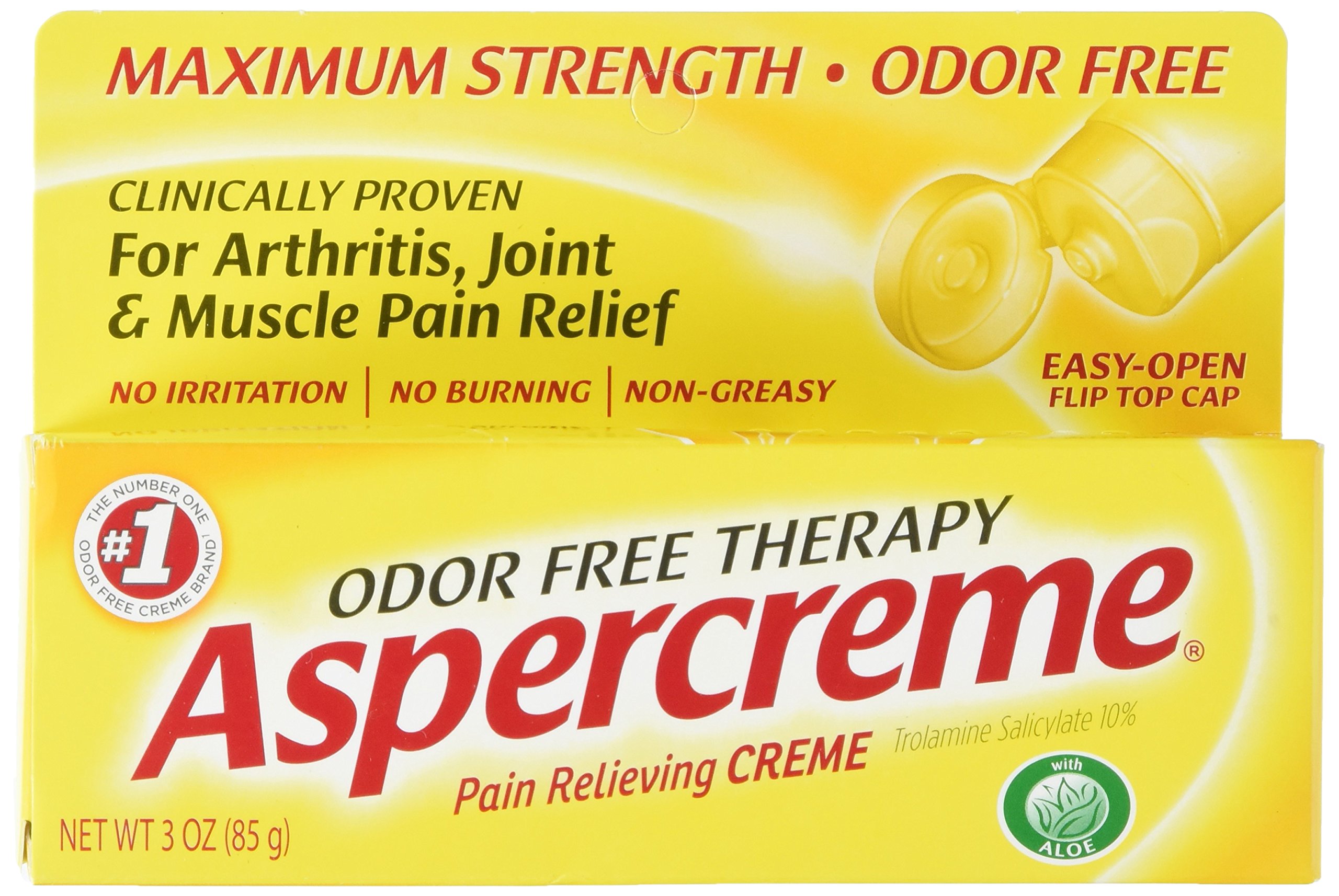 Aspercreme Odor Free Topical Analgesic Cream 4 Count