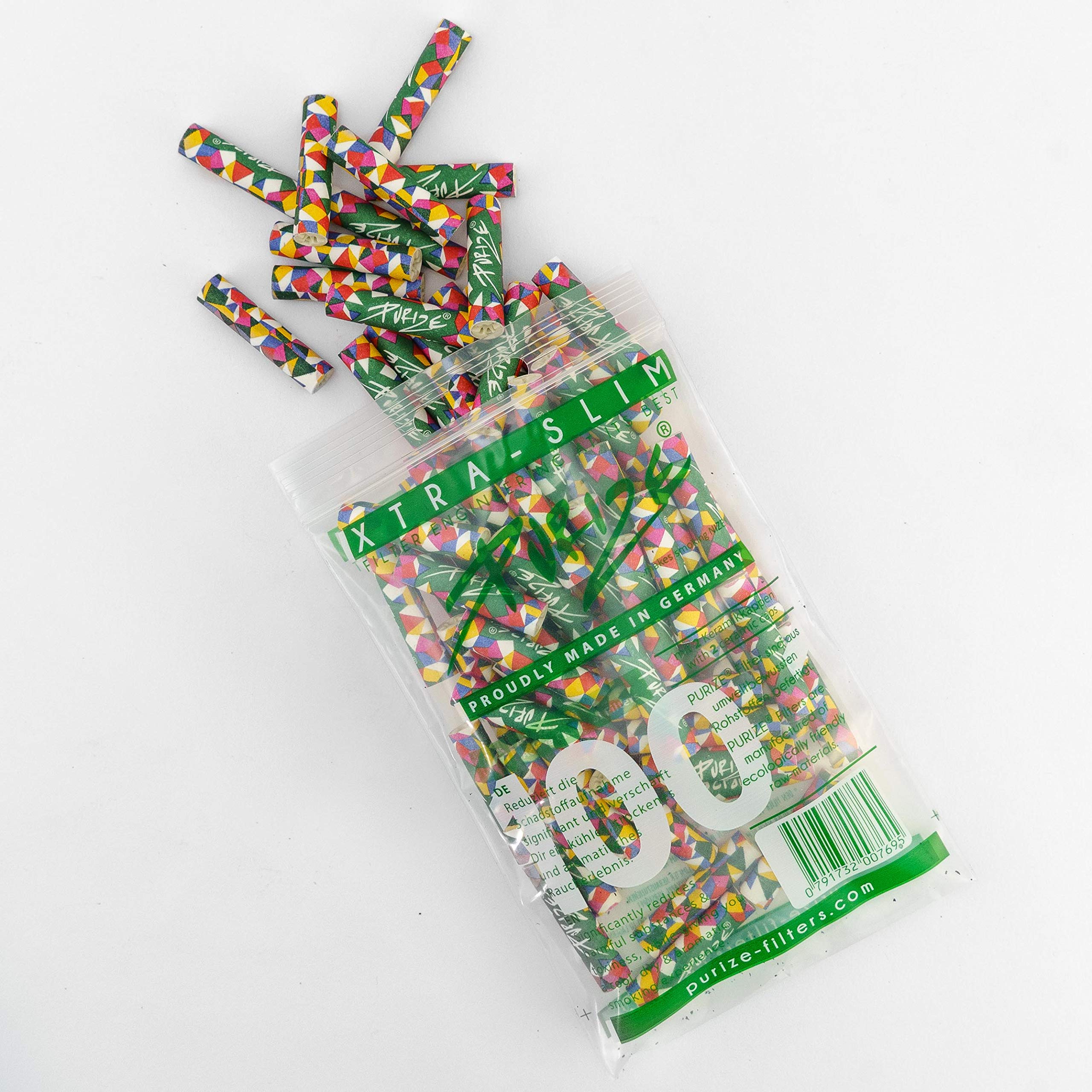 PURIZE Activated Carbon Filter - Regular Size COLOR - 100 Pack - 9mm ...