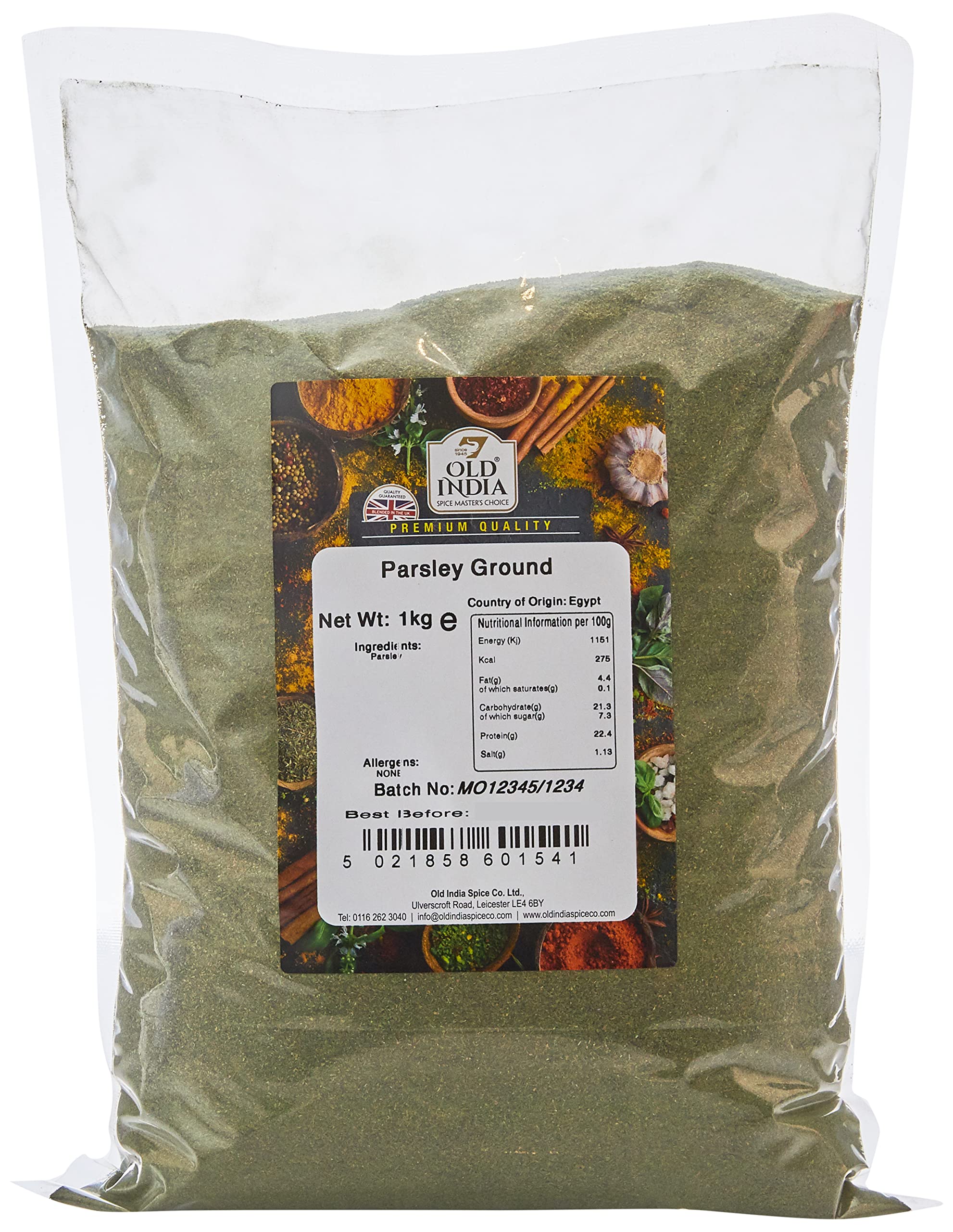 Old India Parsley Ground 1kg - Premium Quality Spice for Culinary ...