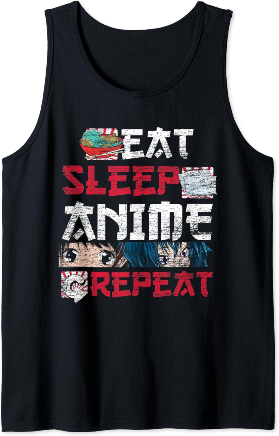Kawaii Manga Japanese Ramen Noodles Otaku Foodie Anime Tank Top | Buy ...