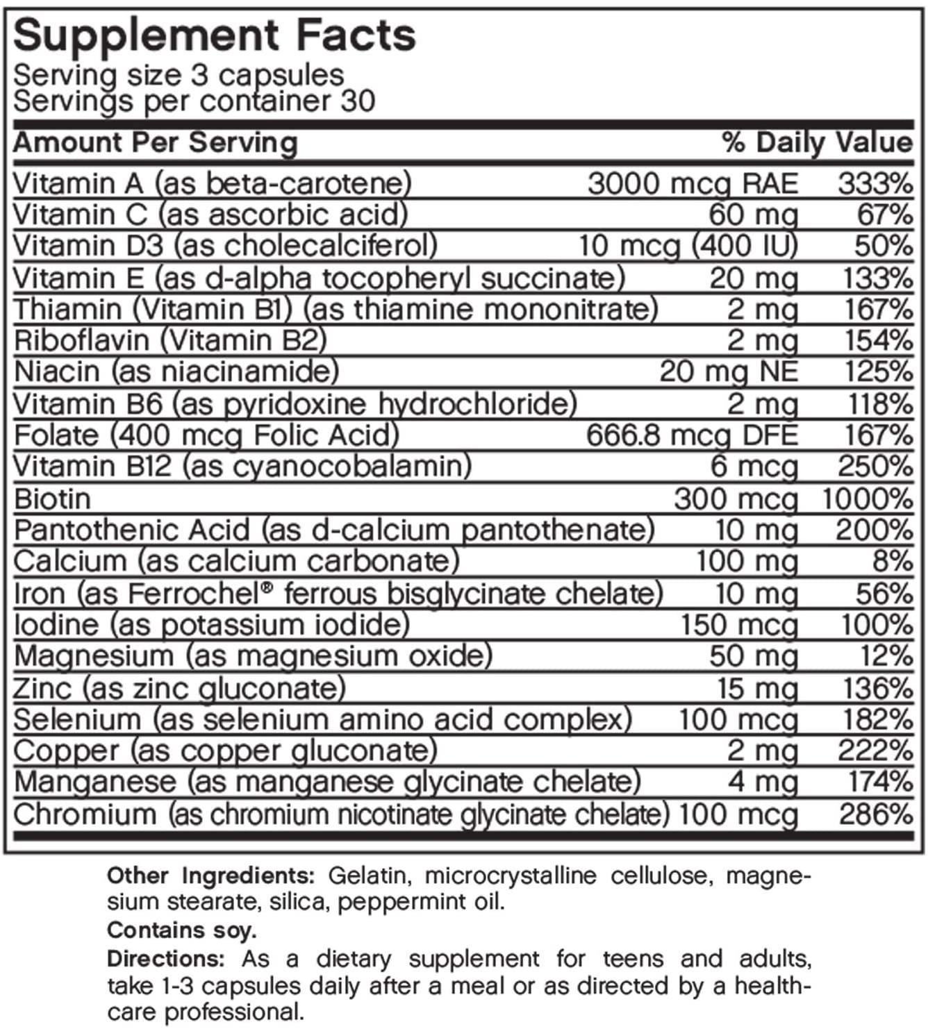 FutureBiotics M.V. Teen 90 Capsules - Essential Multivitamins for ...