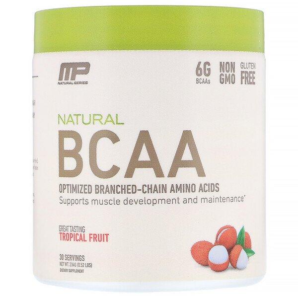 MusclePharm Natural BCAA Tropical Fruit 0.52 lbs | Boost Energy ...