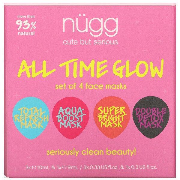 Nugg All Time Glow Face Mask Set | 4 Hydrating Masks for Radiant Skin ...