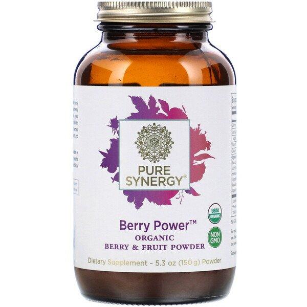 Buy Pure Synergy Berry Power Organic Fruit Powder - 5.3 oz (150g ...