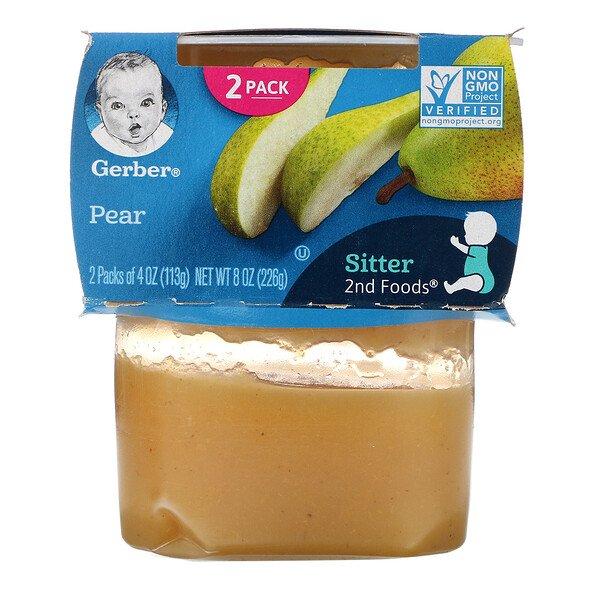 Gerber Pear 2 Pack - 4 oz (113g) Baby Food | Nutritious & Delicious ...