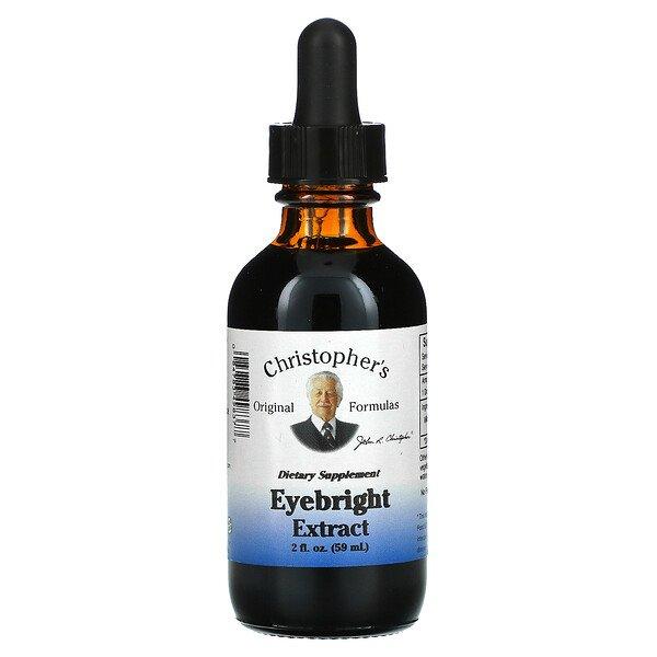 Christopher's Eyebright Extract 2 fl oz - Herbal Eye Support Supplement ...