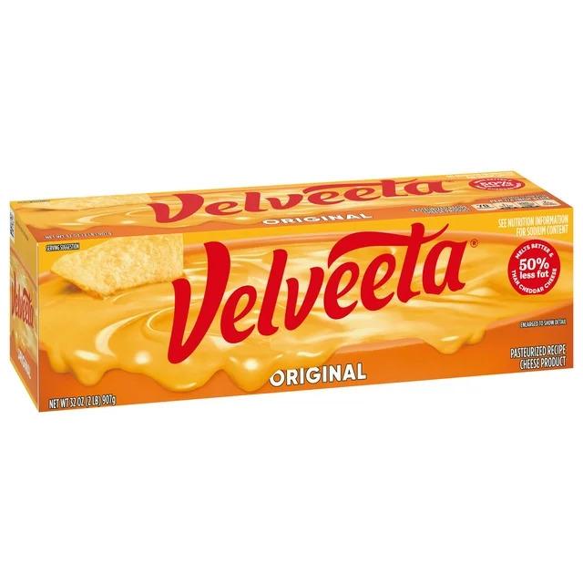 Velveeta Original Melting Cheese Dip & Sauce (Classic Size) 32 oz Block ...