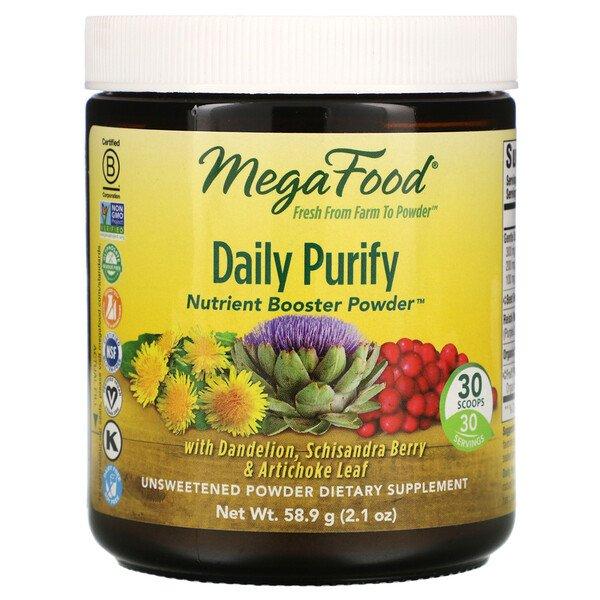 Buy MegaFood Daily Purify Nutrient Booster Powder Unsweetened 2.1 oz ...